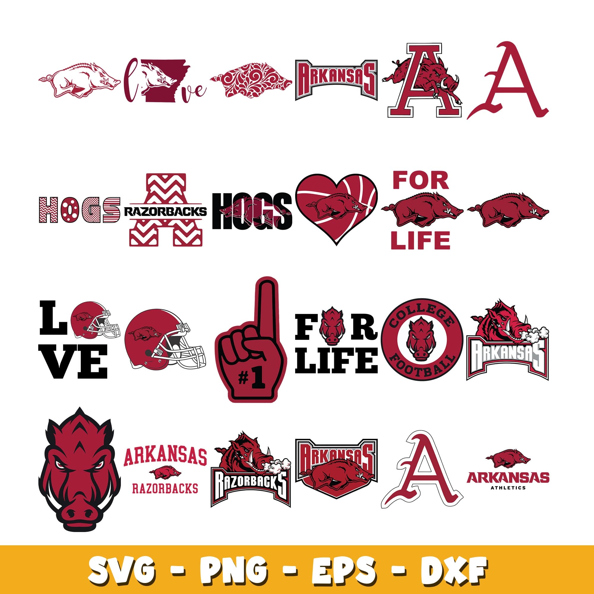 Bundle Arkansas Razorbacks svg, Arkansas Razorbacks logo svg, ncaa svg ...