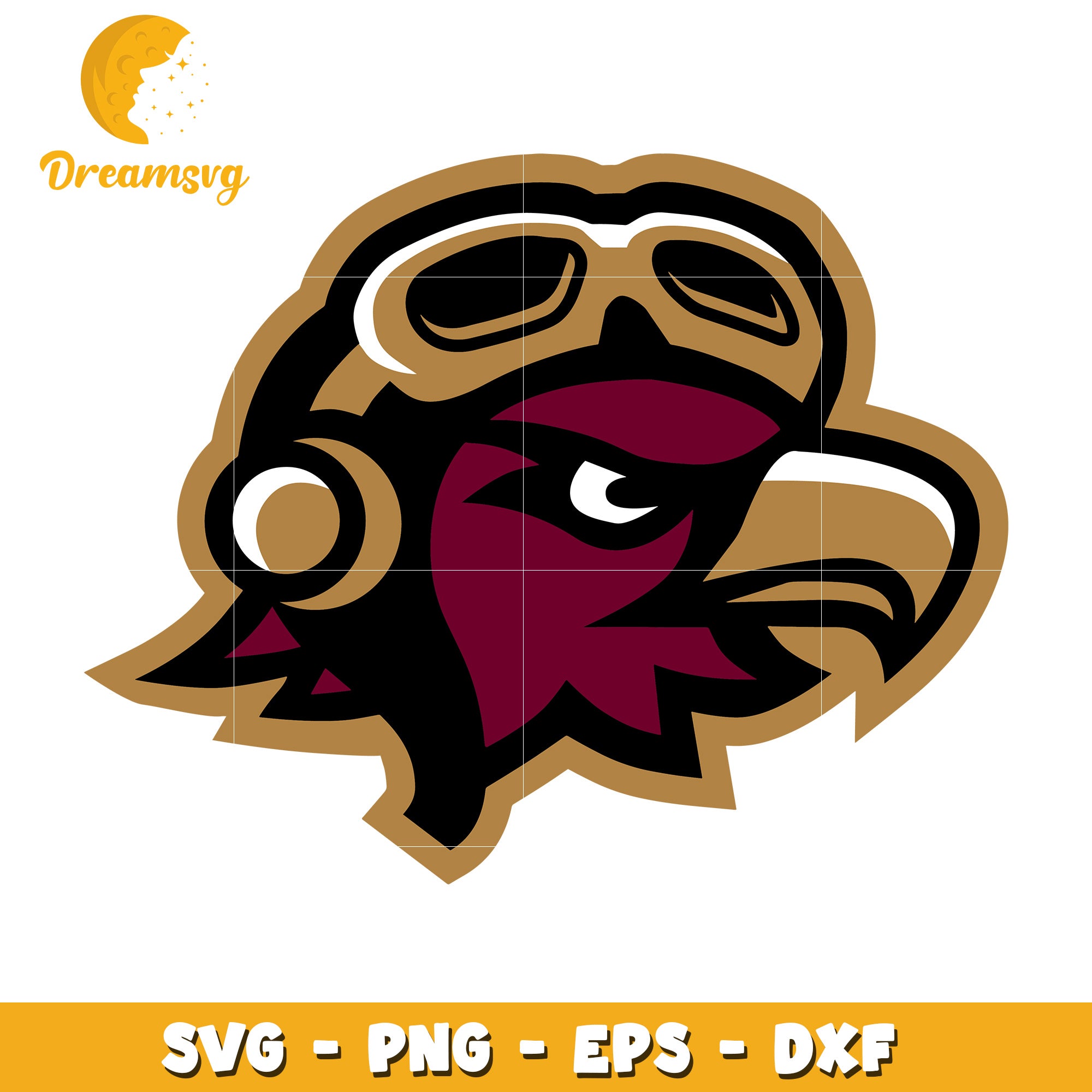 Aviator Eagle Mascot SVG PNG EPS DXF – DreamSVG Store