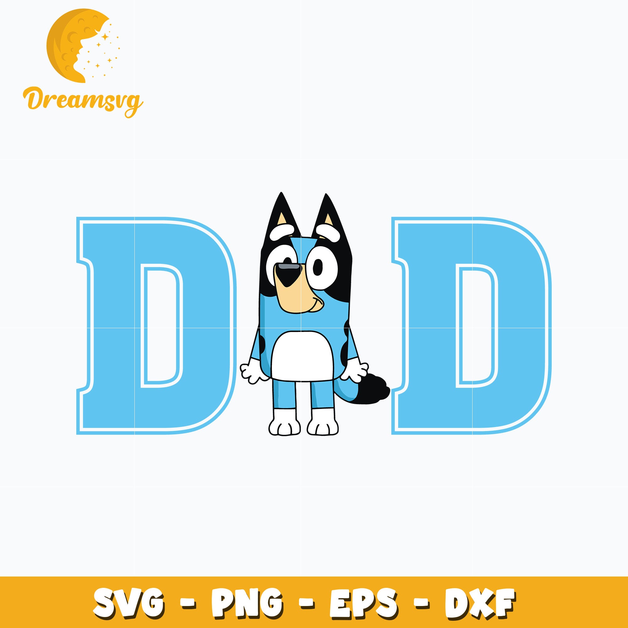 Bluey dad cartoon bluey svg – DreamSVG Store