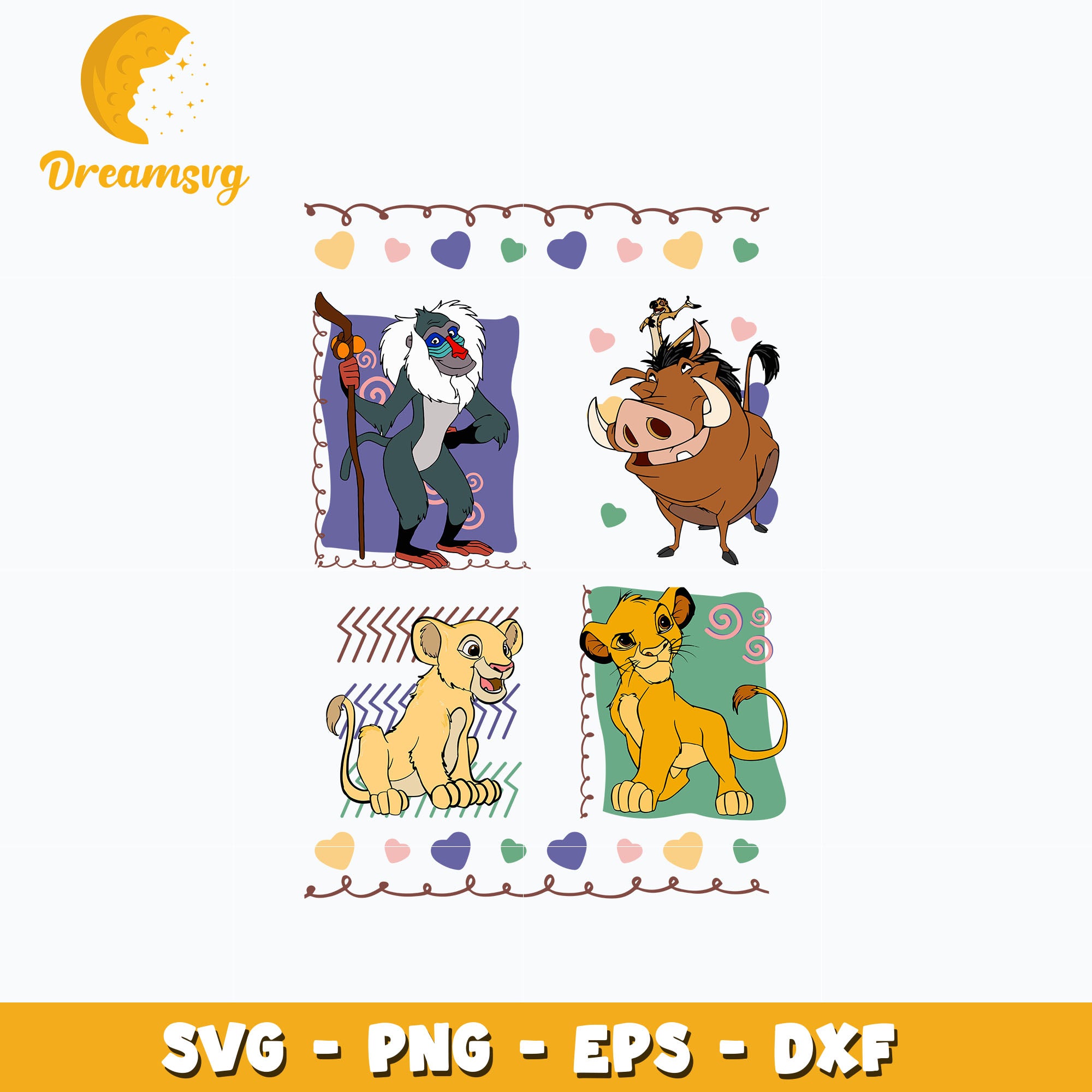 Simba friends lion king svg – DreamSVG Store