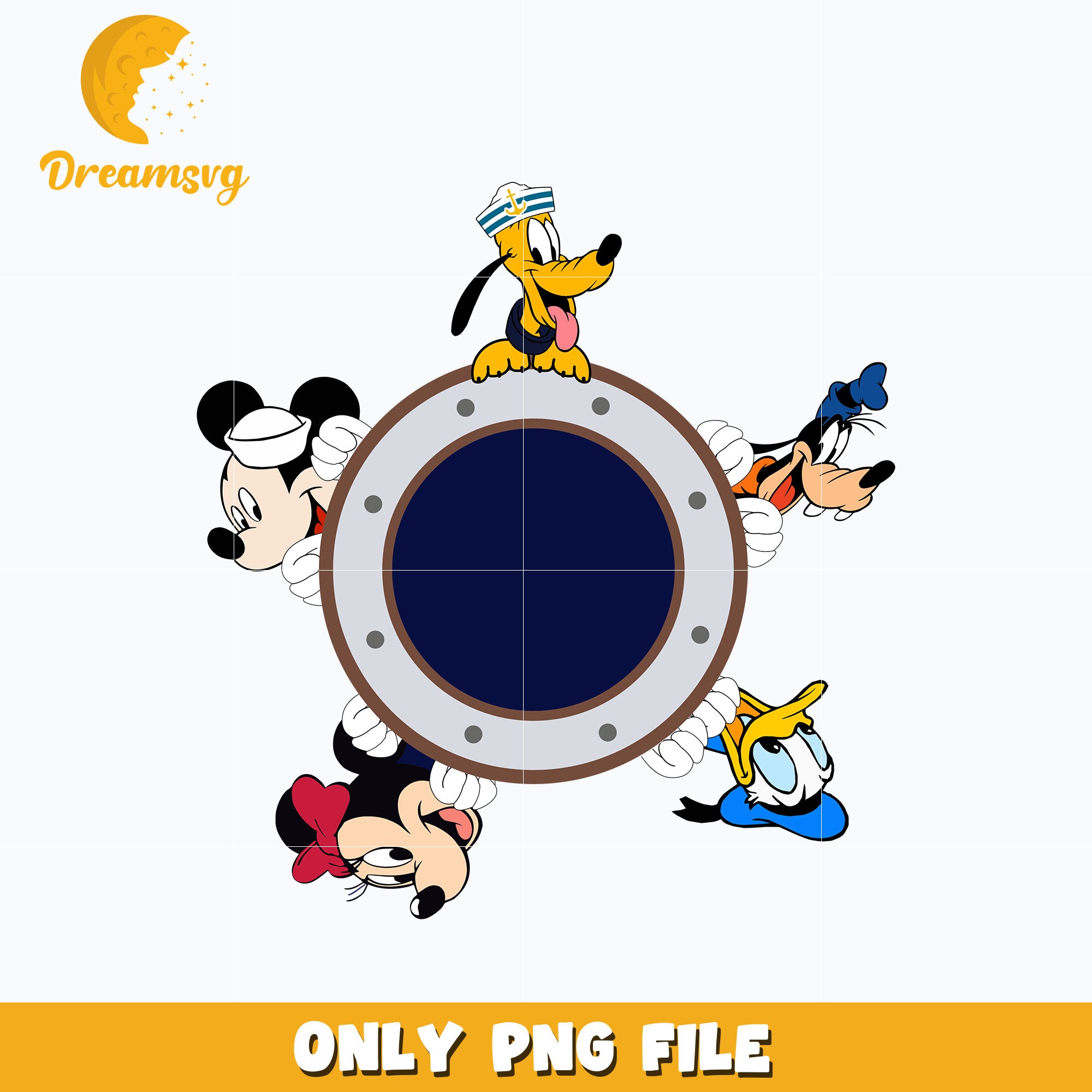 Mickey disney friends circle png – DreamSVG Store