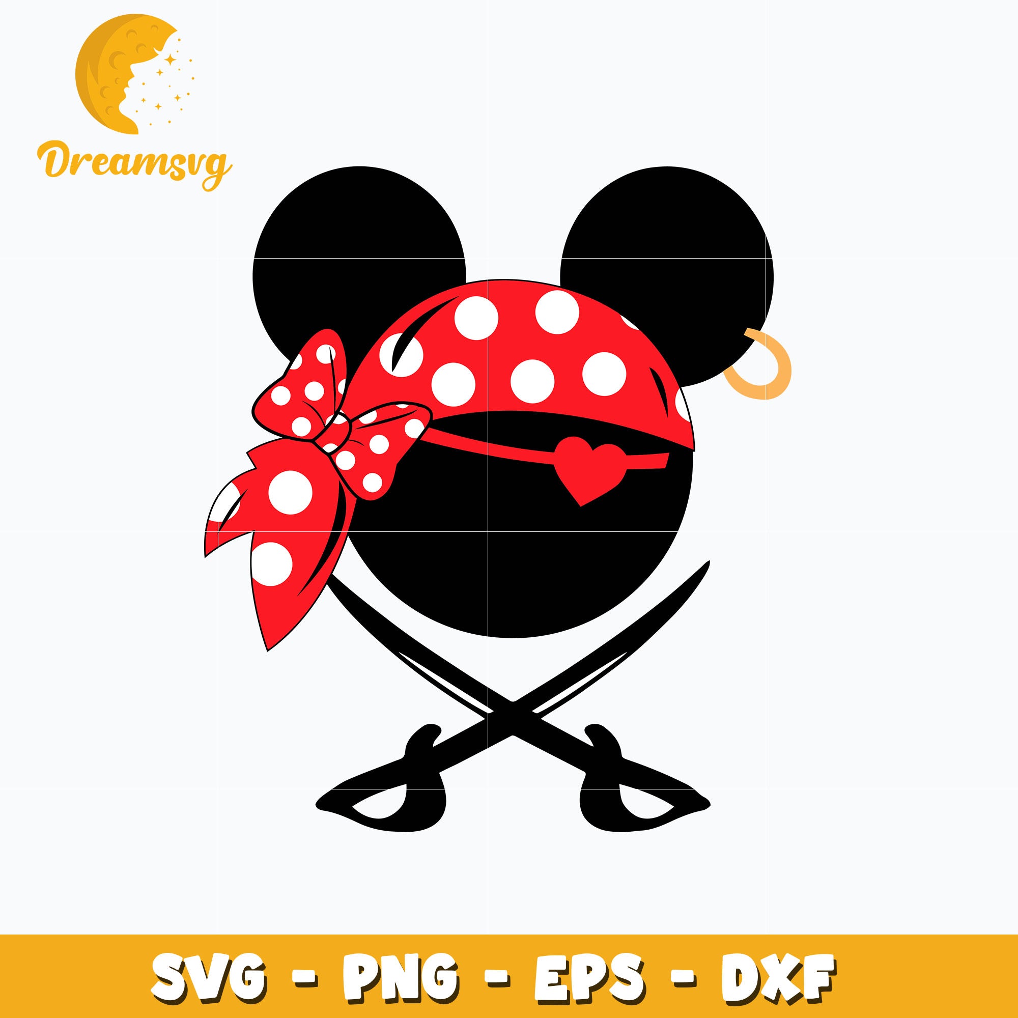 Disney Minnie head priate 2024 svg – DreamSVG Store