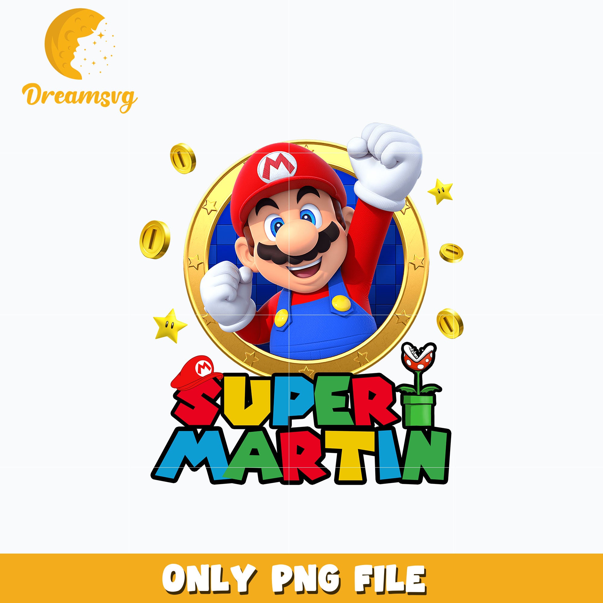 Mario bros super martin png – DreamSVG Store