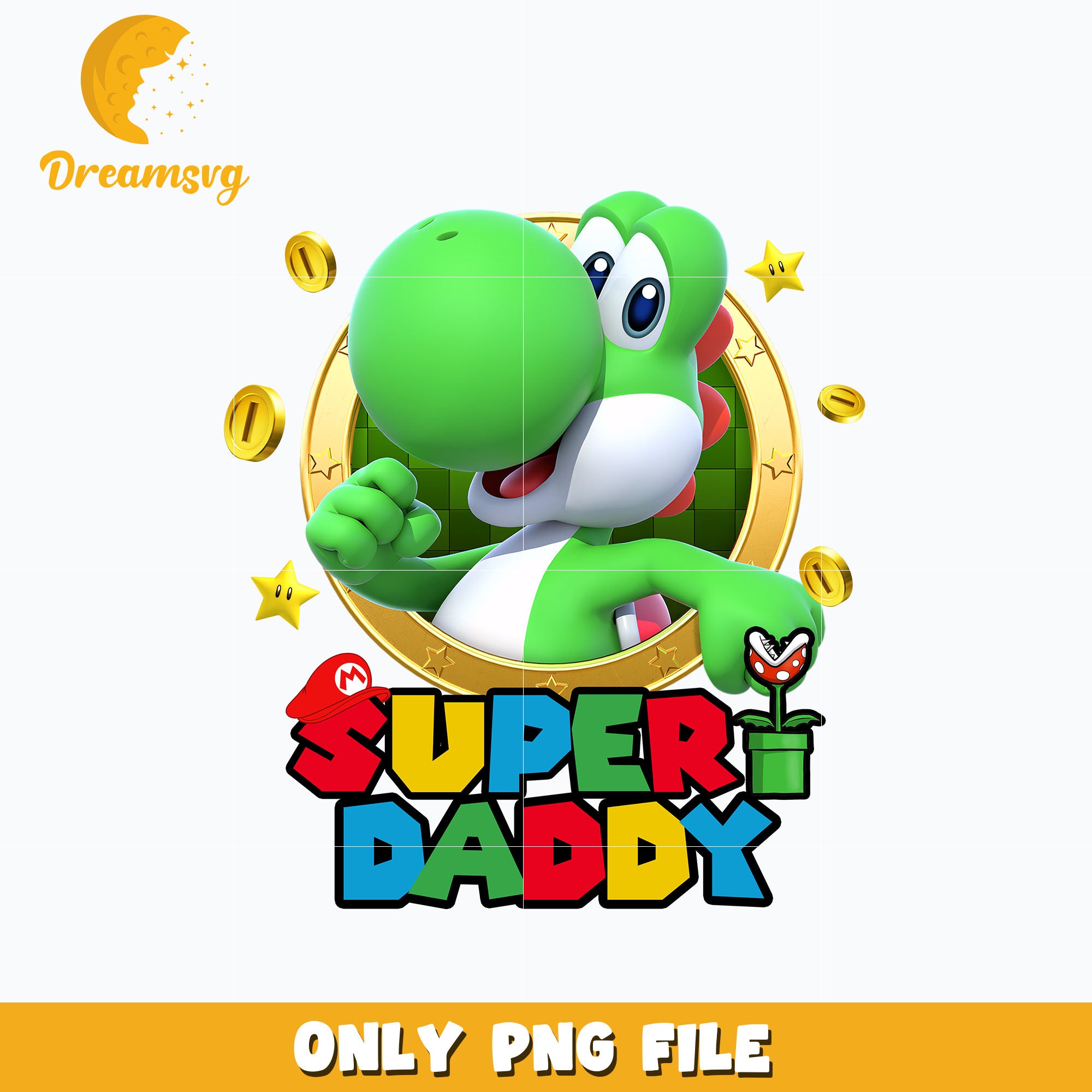 Mario bros super daddy png – DreamSVG Store