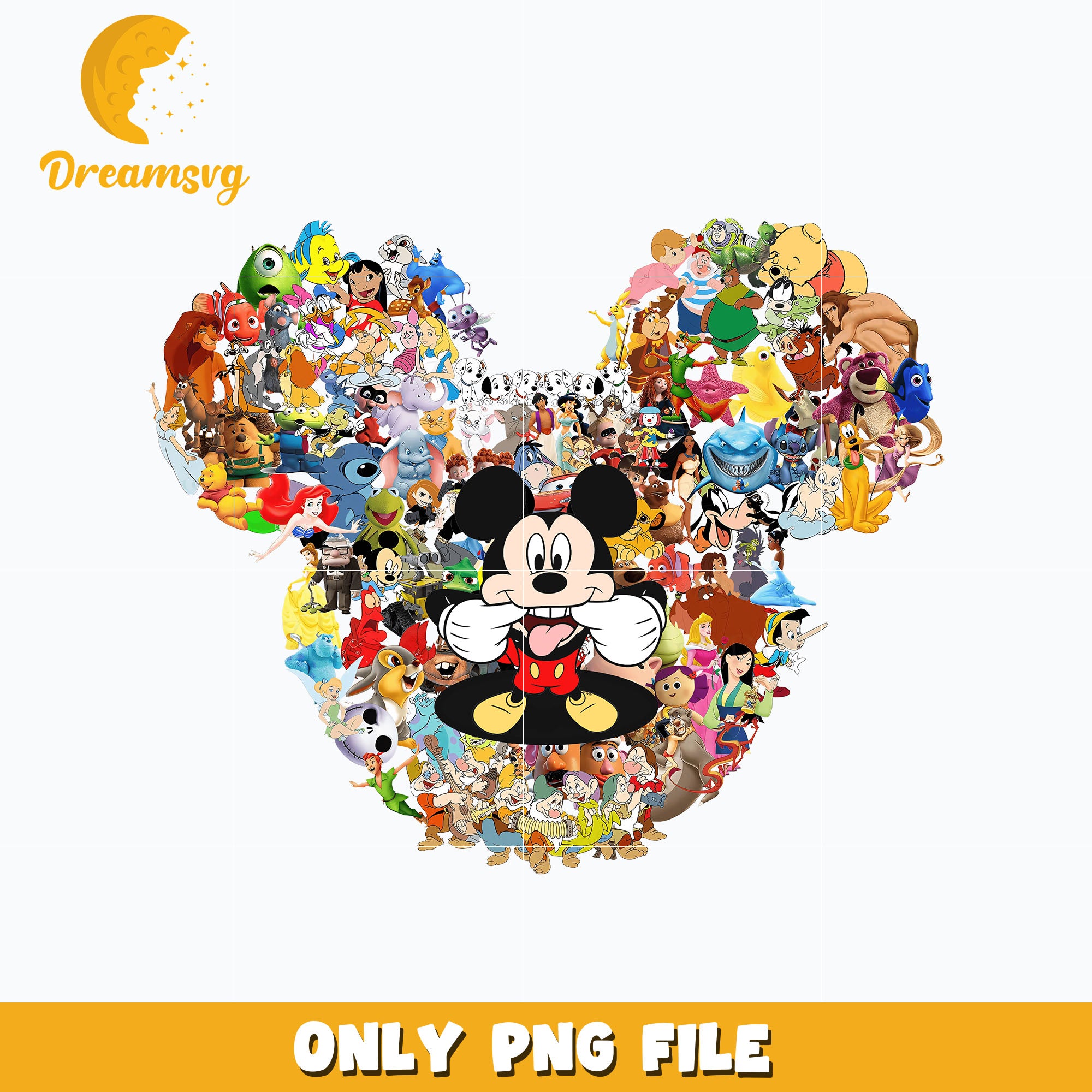 Mickey all disney character png – DreamSVG Store