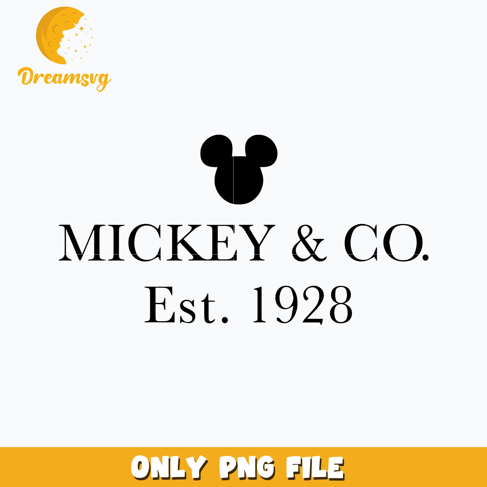 Mickey mouse co est 1928 png – DreamSVG Store
