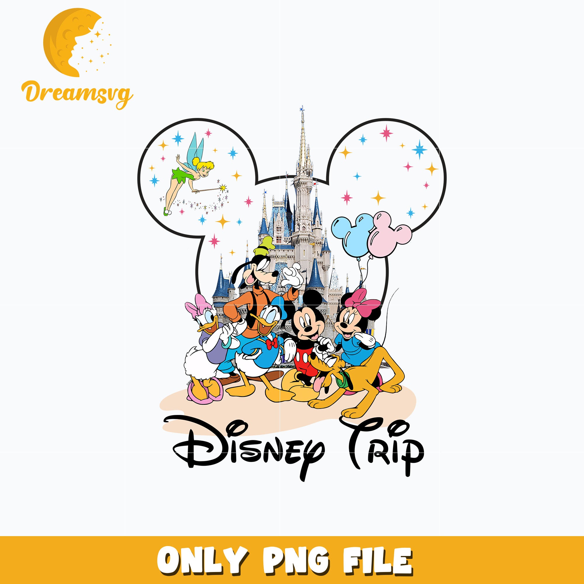 Mickey castle disney trip png – DreamSVG Store