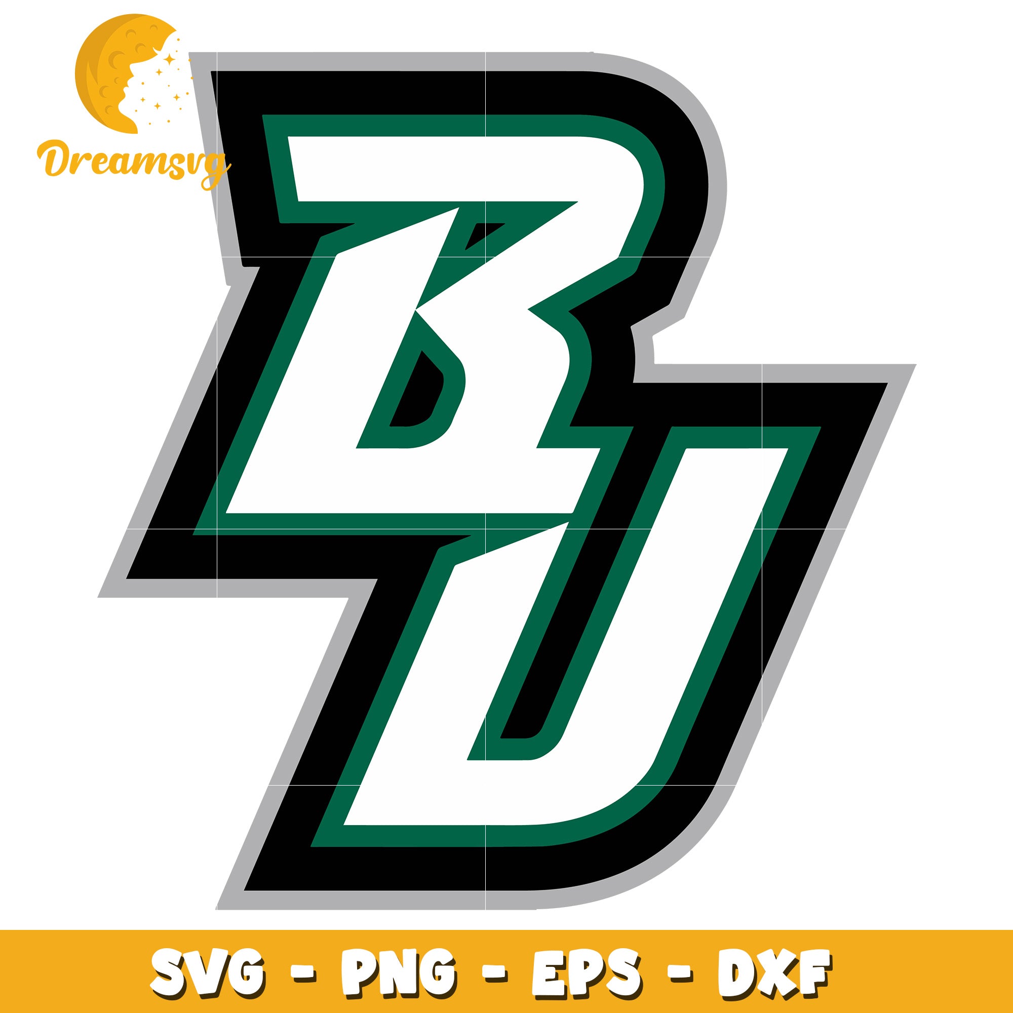 BU Logo SVG Cut File for Cricut and Silhouette Projects – DreamSVG Store