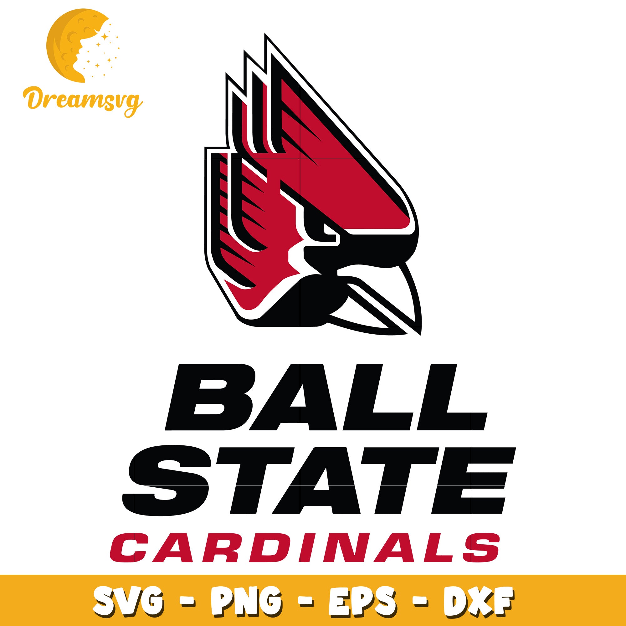 Ball State Cardinals SVG Cut File – DreamSVG Store