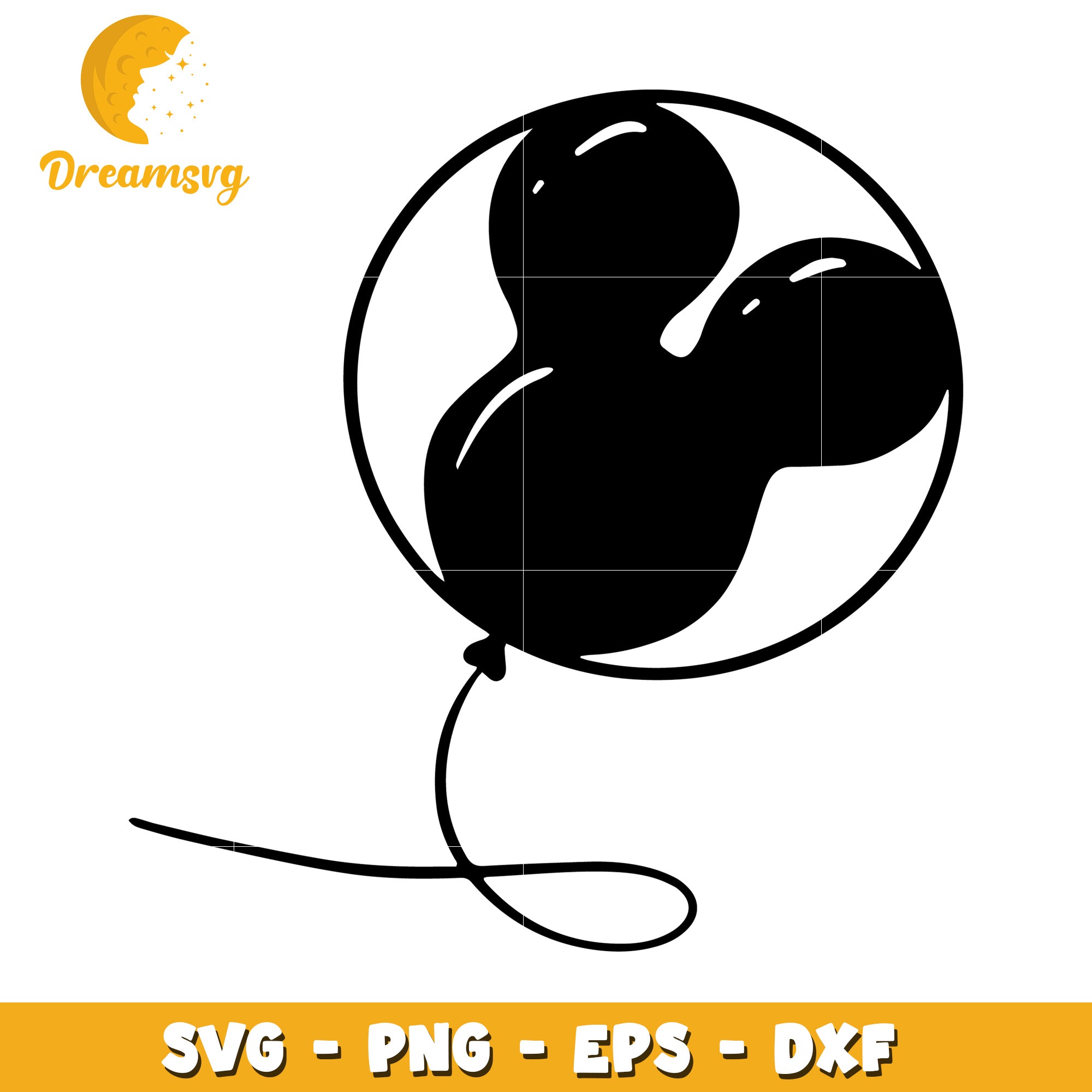 Balloon SVG PNG EPS DXF Cut File – DreamSVG Store