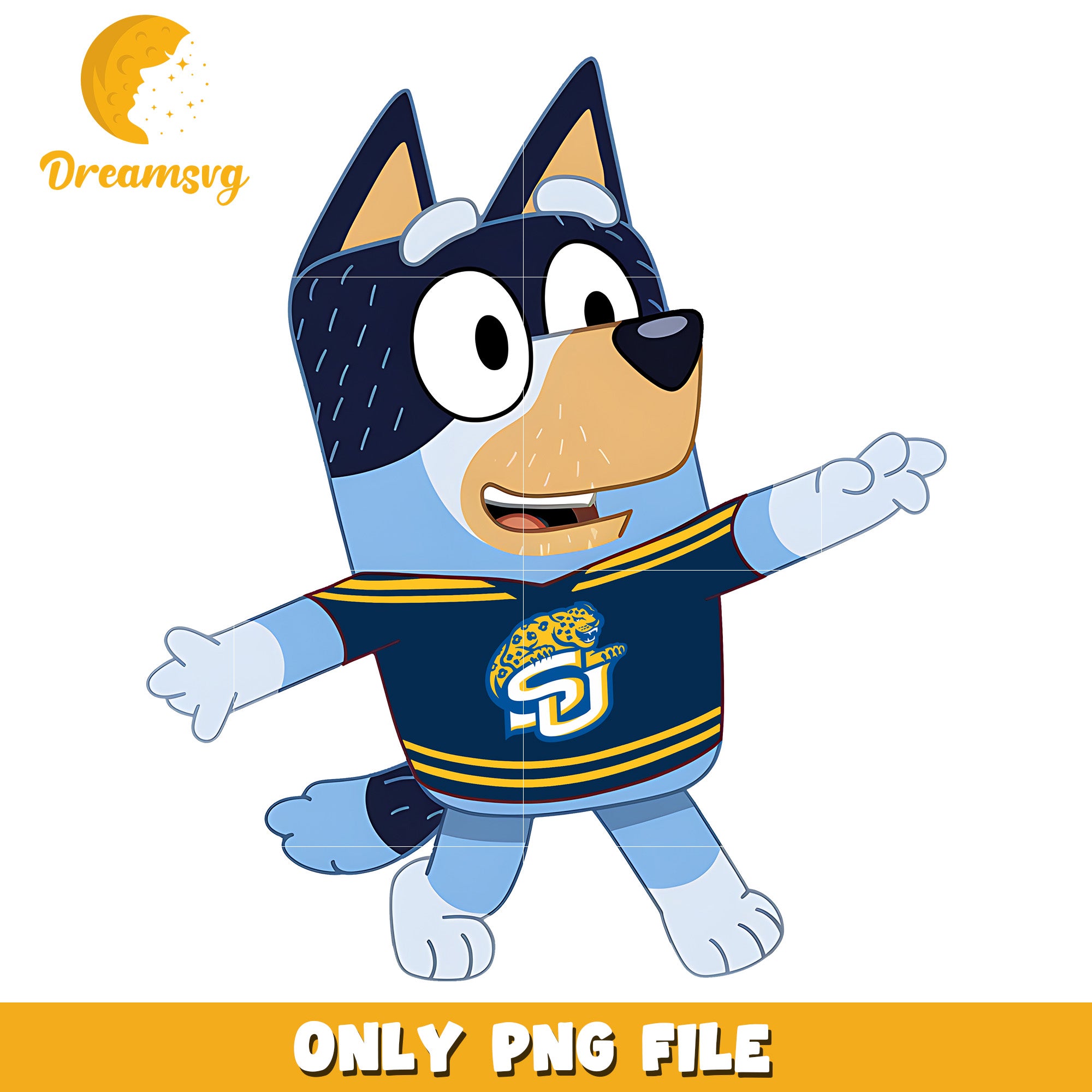 Bandit Heeler ncaa fan png, Southern Jaguars png, ncaa png – DreamSVG Store