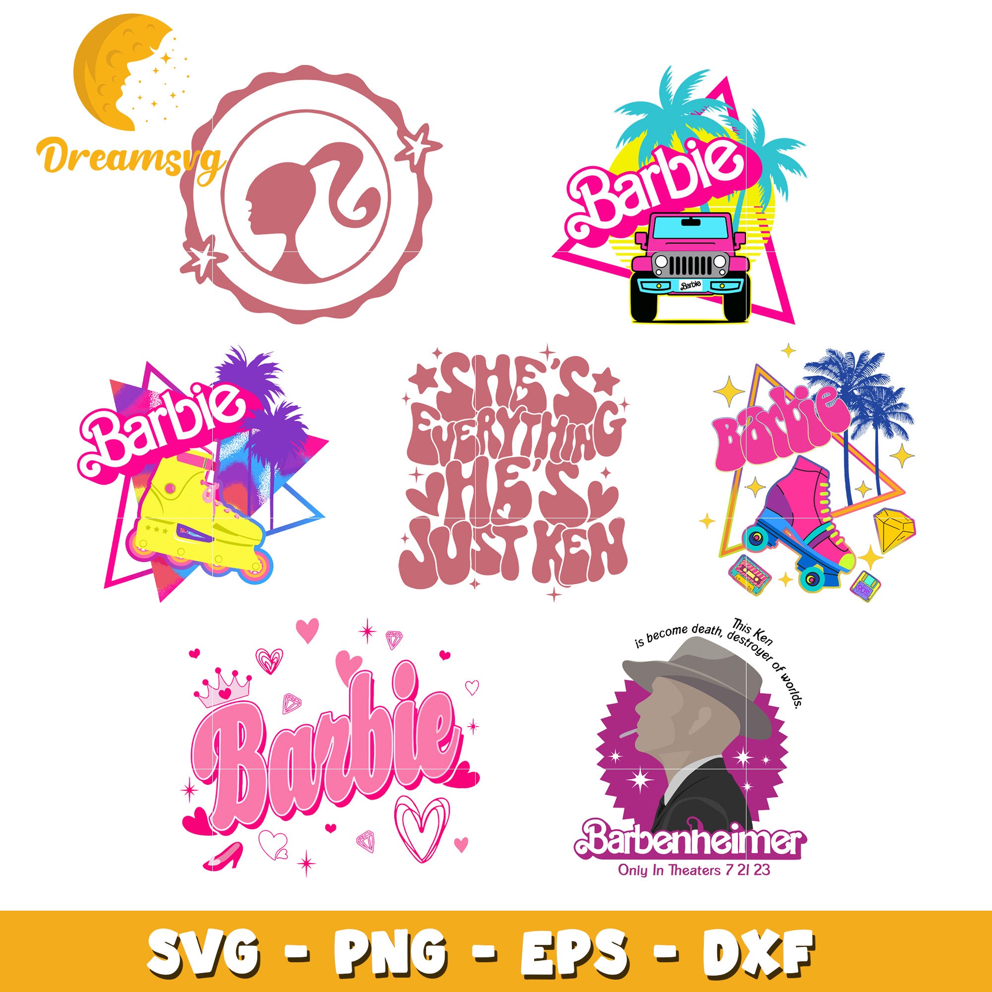 Barbie logo design bundle svg, barbie logo svg, barbie svg – DreamSVG Store