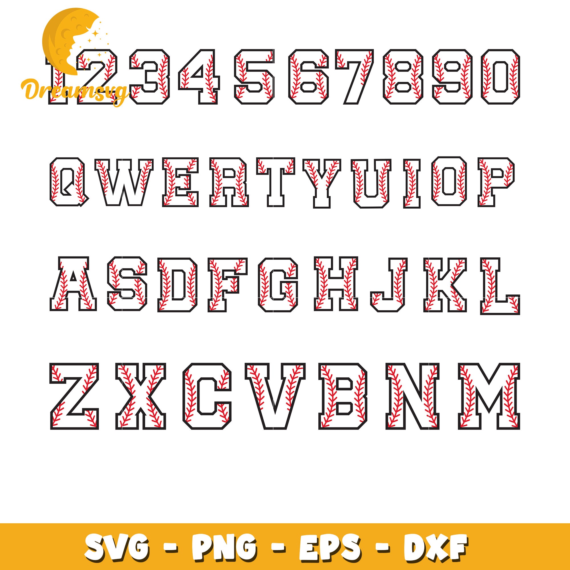Basseball letters bundle svg, font design svg, Basseball svg – DreamSVG ...