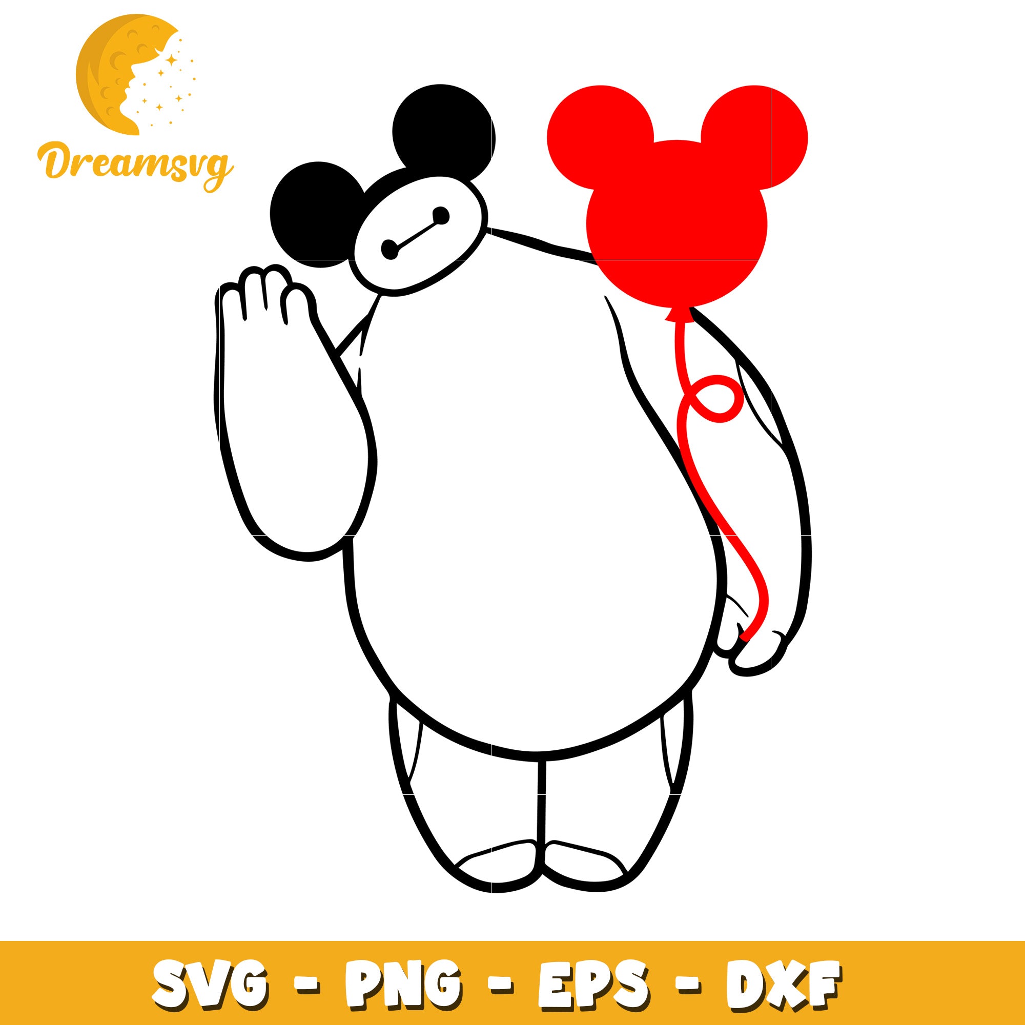 Baymax SVG PNG EPS DXF Cut File – DreamSVG Store