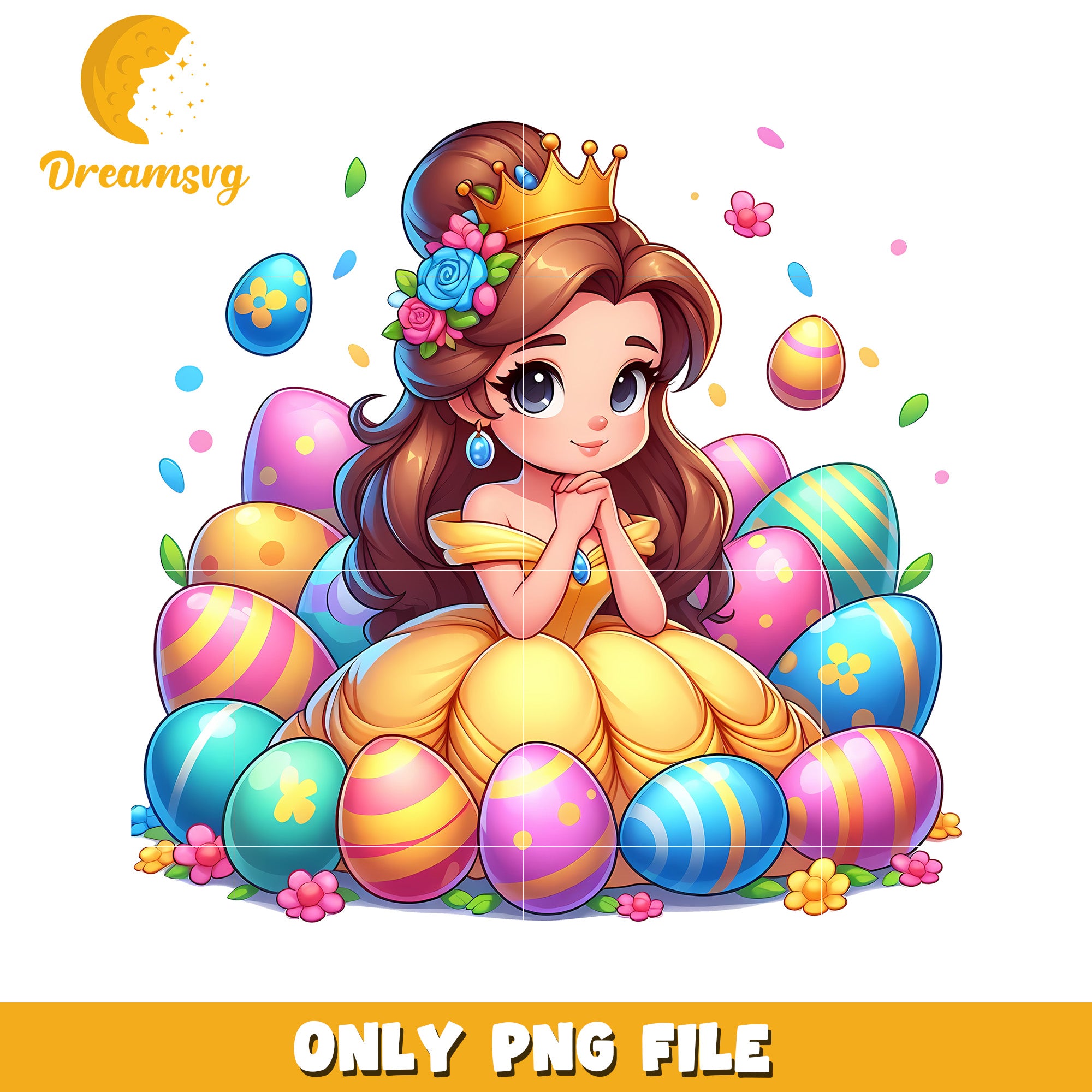 Belle princess easter eggs png, easter eggs costume png, disney png ...