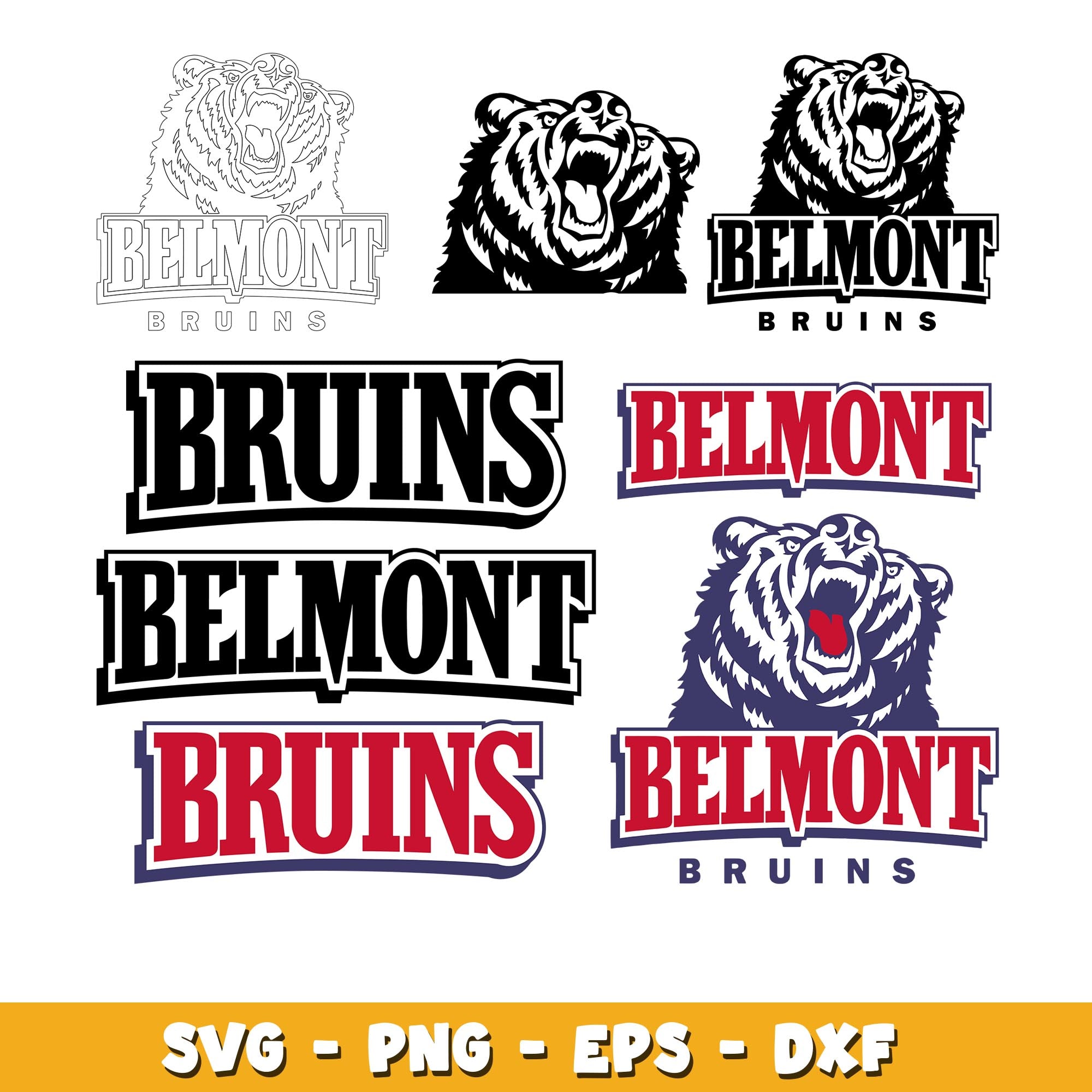 Belmont Bruins Bundle svg, Belmont Bruins logo svg, ncaa svg – DreamSVG ...