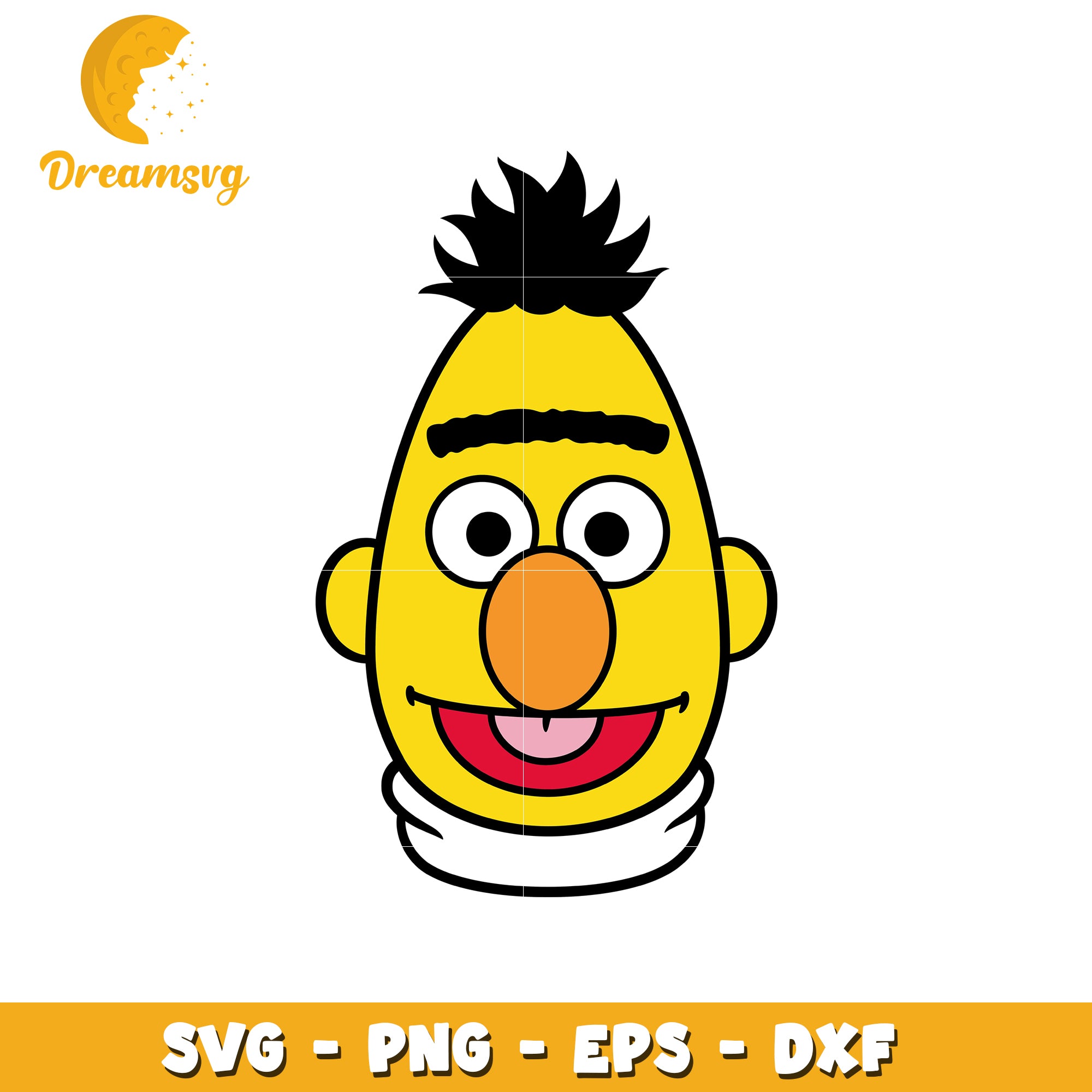 Bert Sesame Street SVG PNG EPS DXF – DreamSVG Store