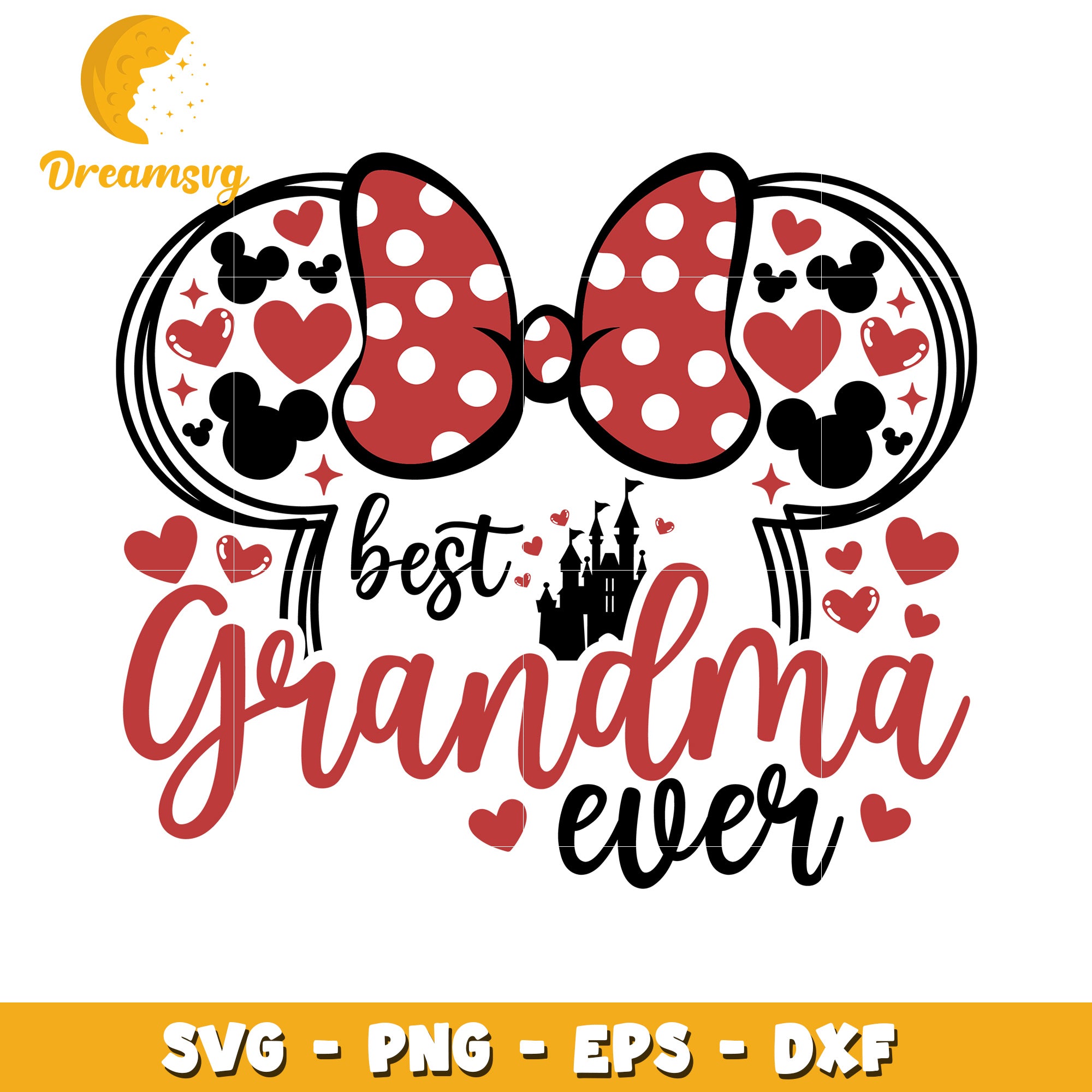 Best Grandma Ever SVG PNG EPS DXF – DreamSVG Store