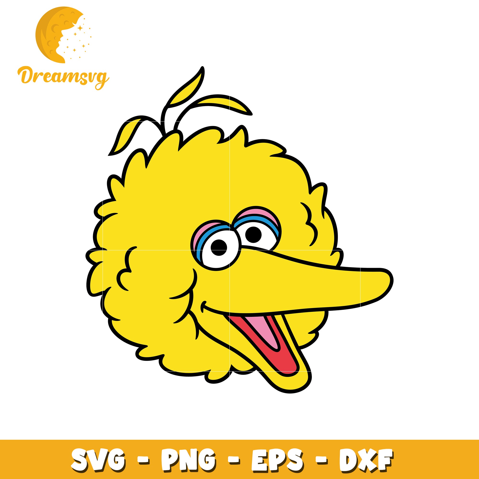 Big Bird SVG PNG EPS DXF Cut File – DreamSVG Store