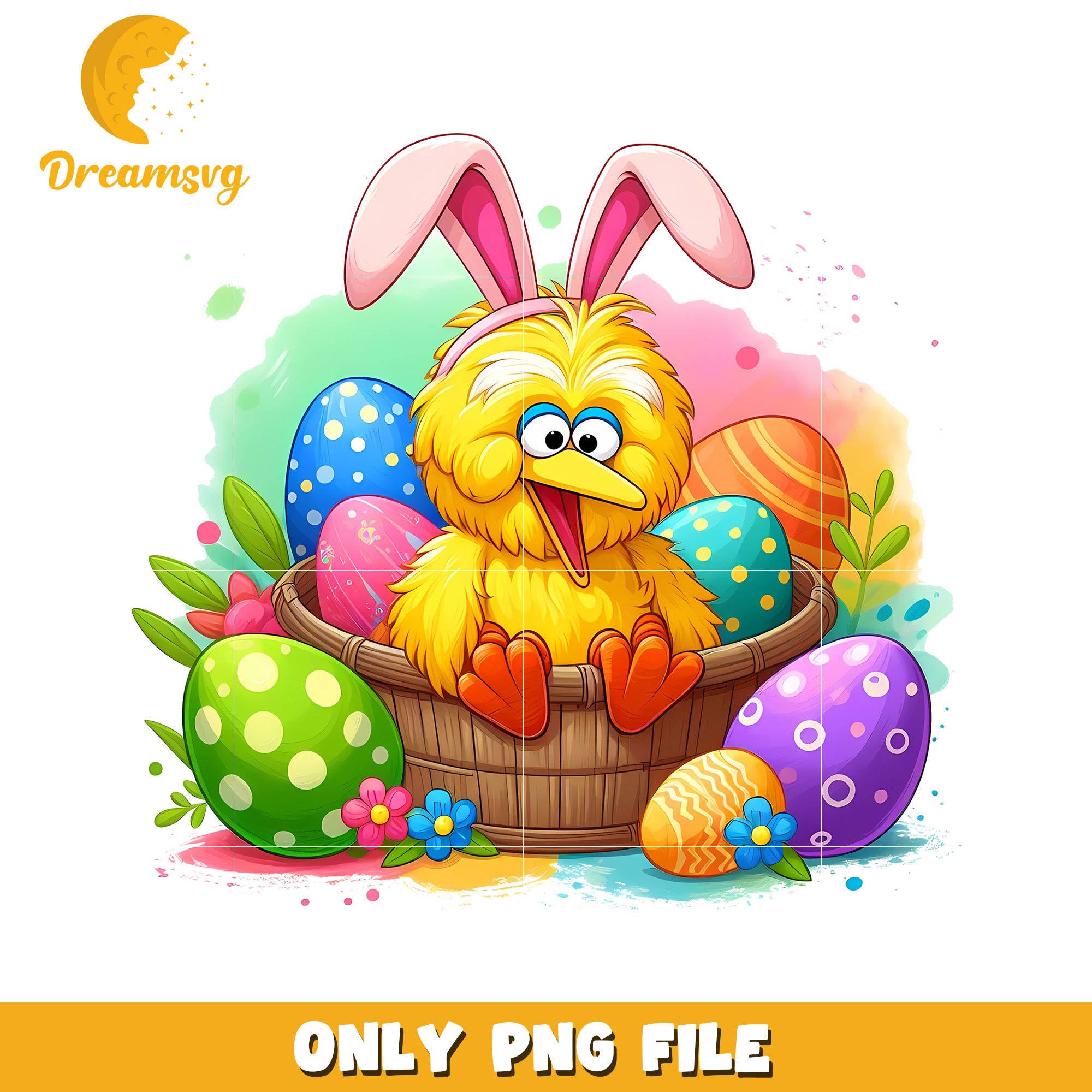 Big bird bunny easter day png, easter day png, sesame street png ...