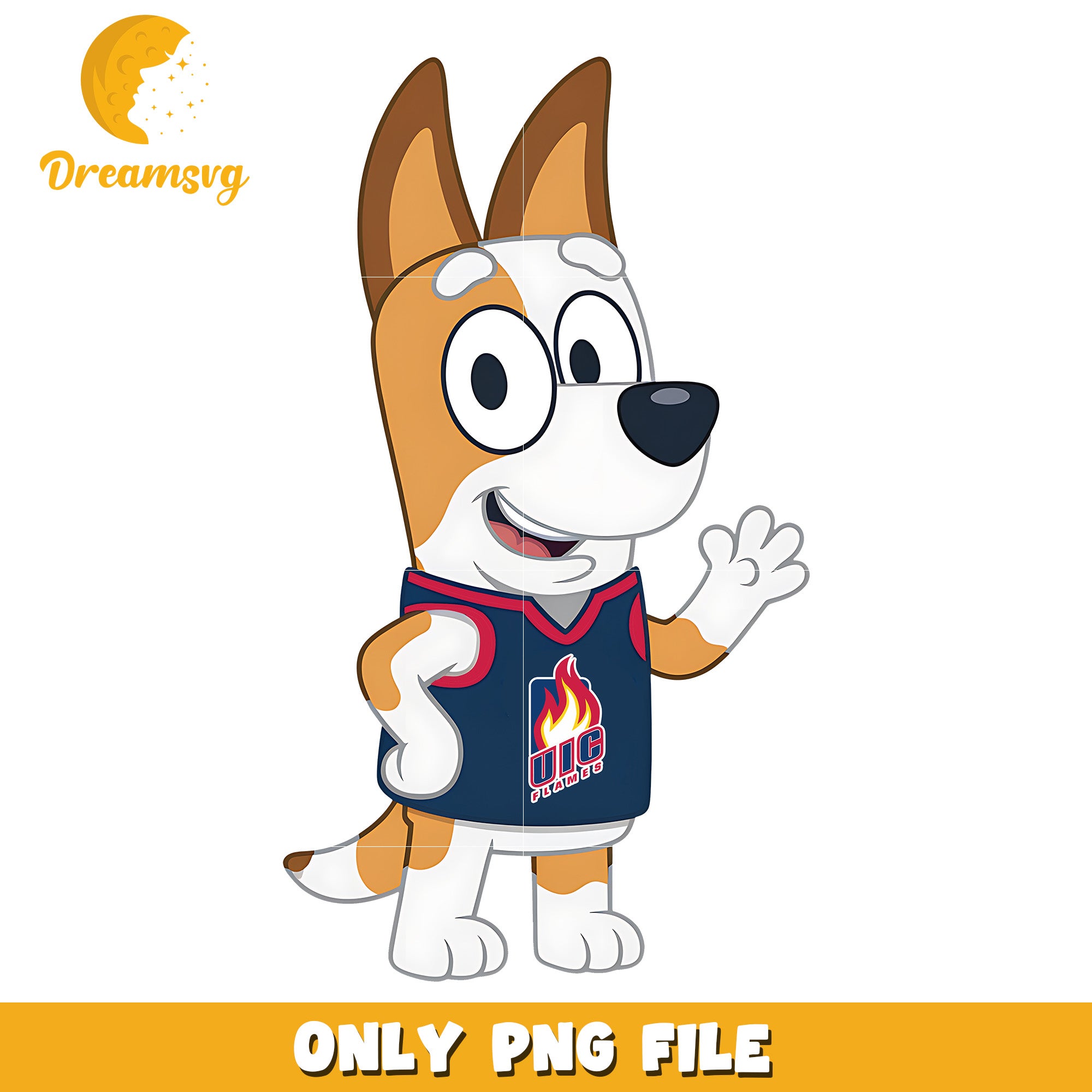 Bingo t-shirt logo ncaa png, Illinois Chicago Flames png, ncaa png ...