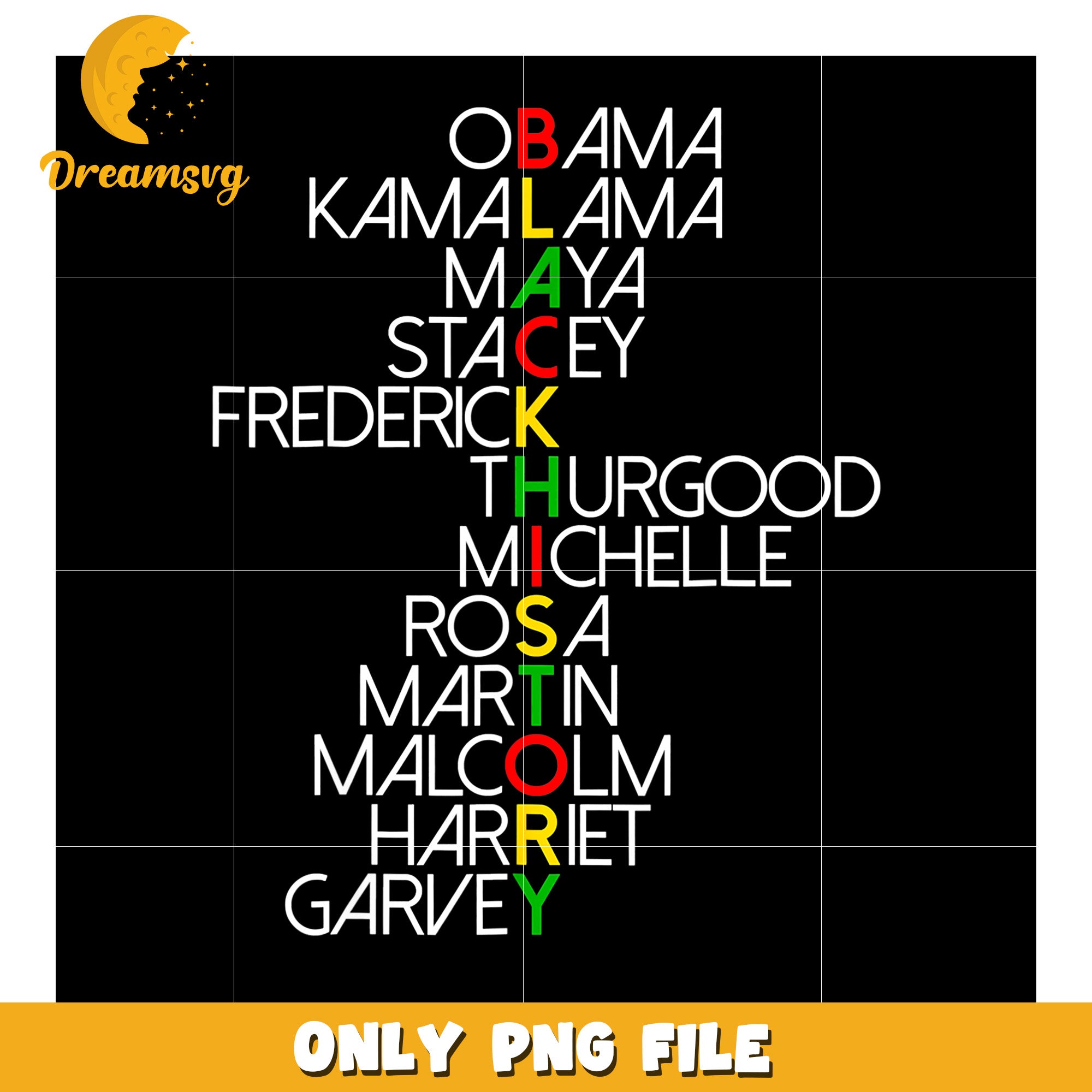 Black History Makers PNG Image – DreamSVG Store