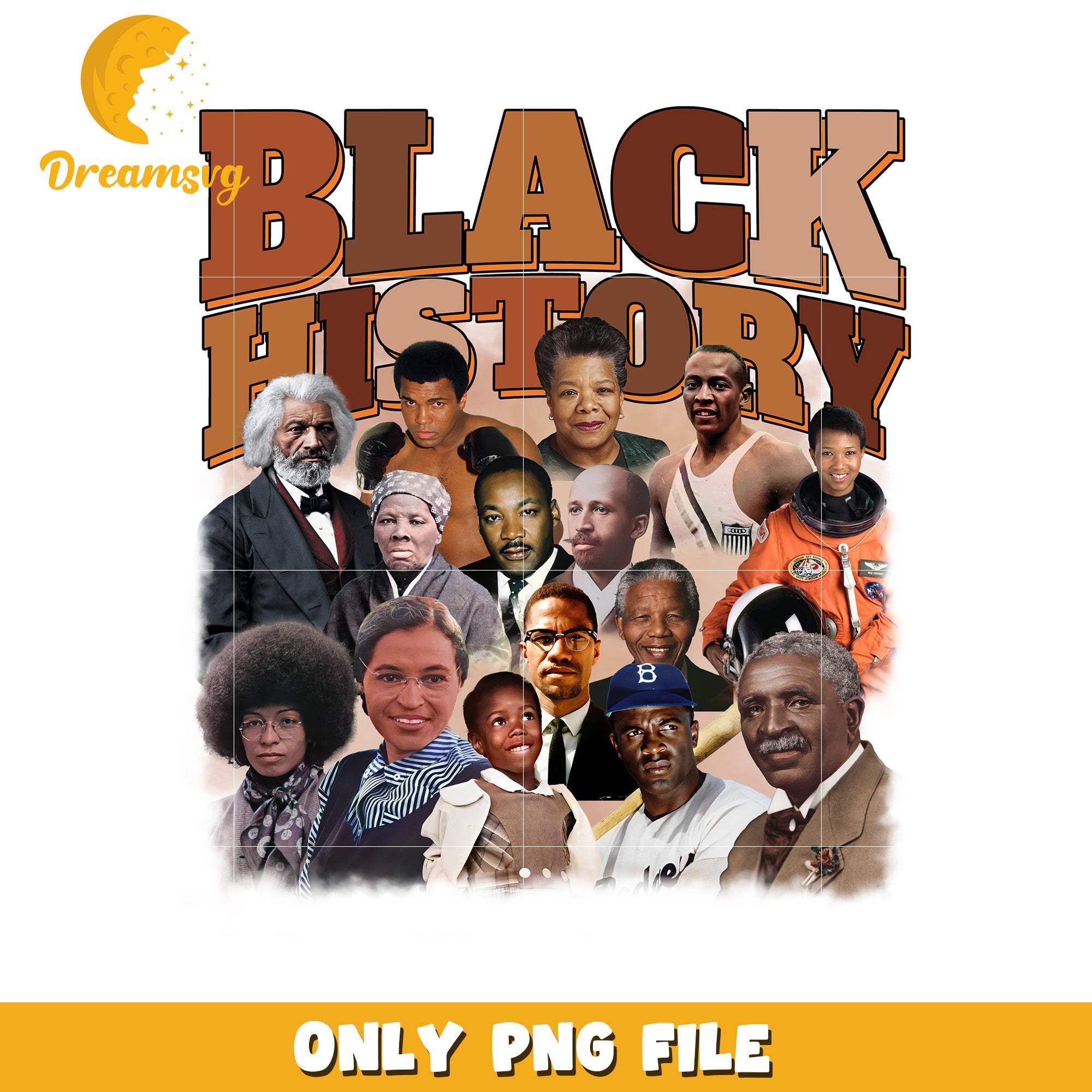 Black History PNG Collage of Icons – DreamSVG Store