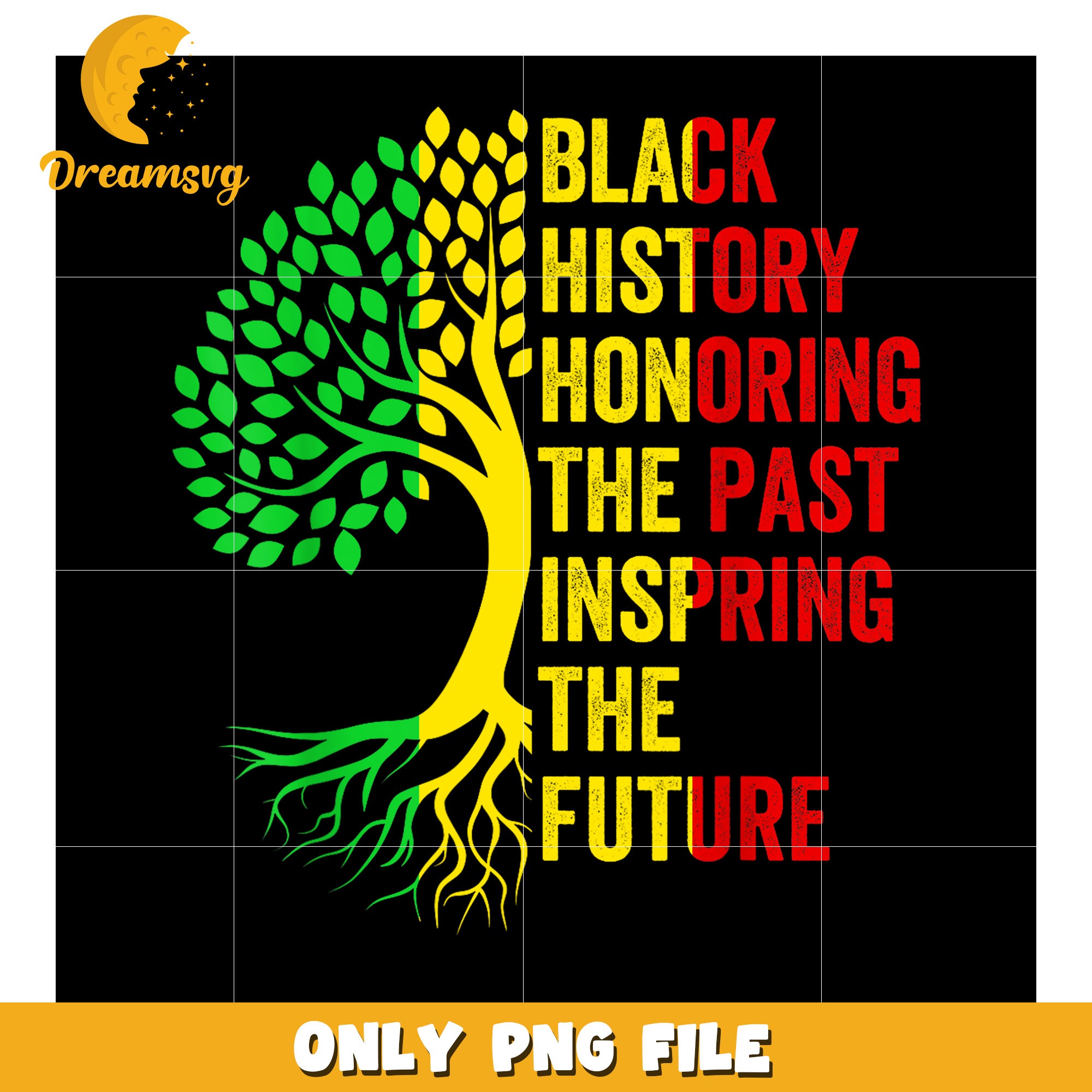 Black History Tree PNG Honoring Past Inspiring Future – DreamSVG Store