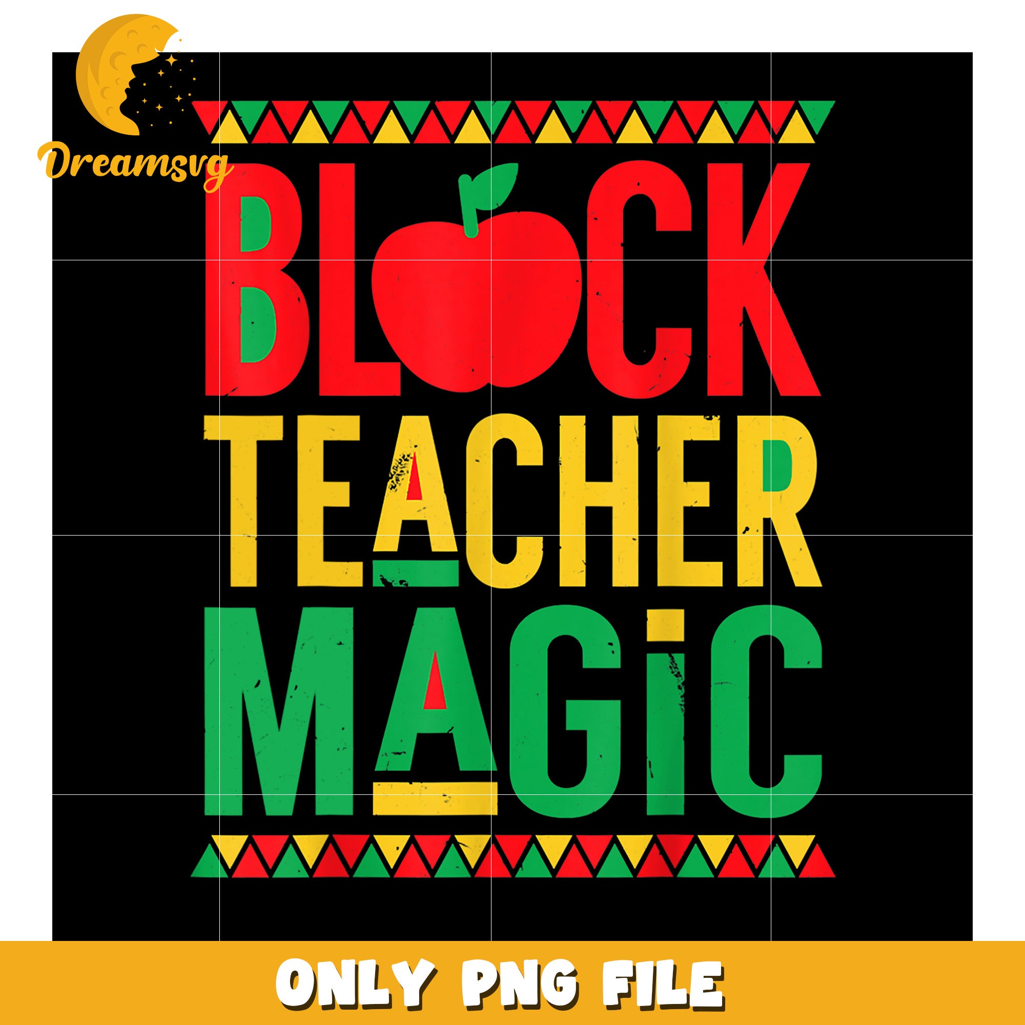 Block Teacher Magic Colorful PNG for Classrooms Decor – DreamSVG Store