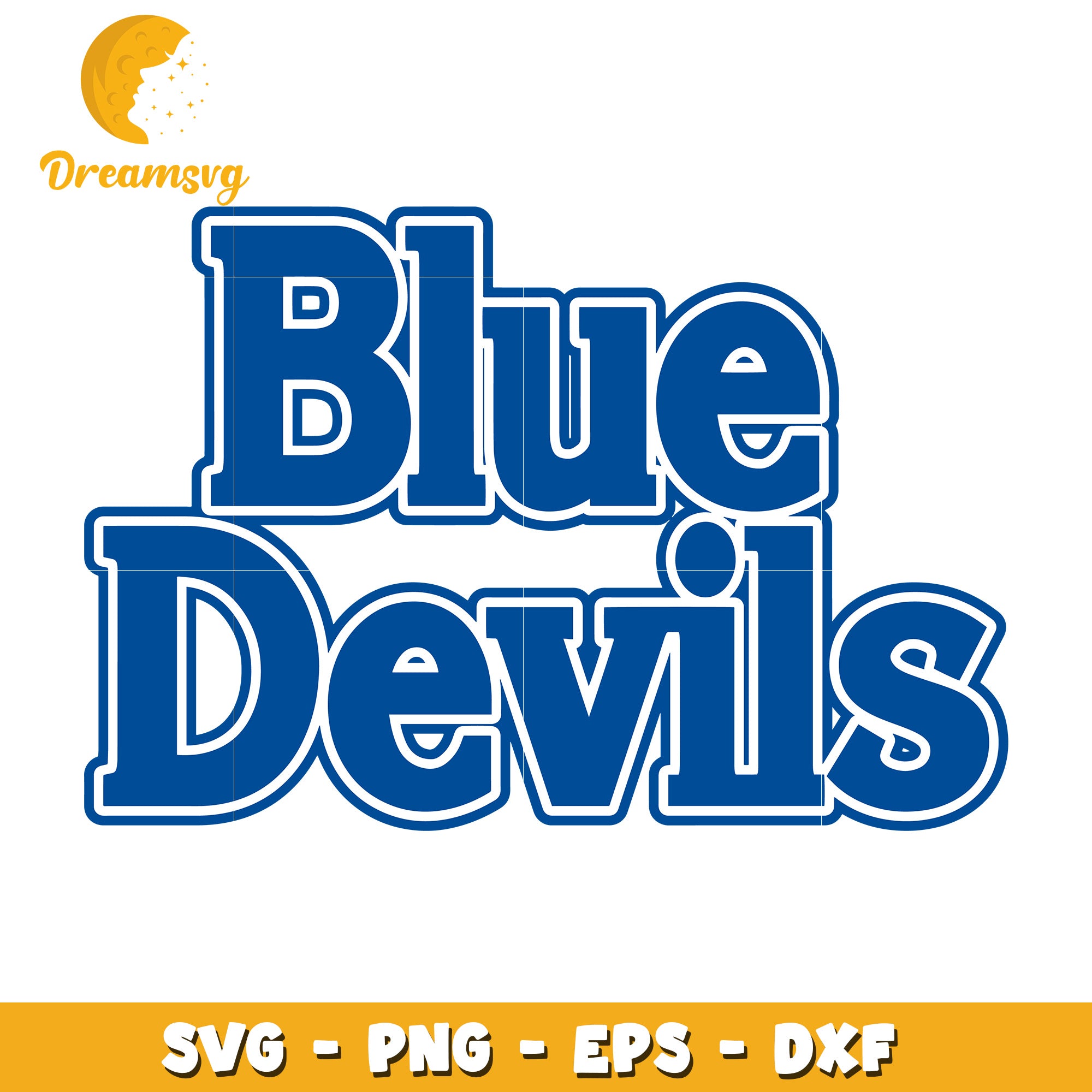 Blue Devils SVG PNG EPS DXF Cut File – DreamSVG Store