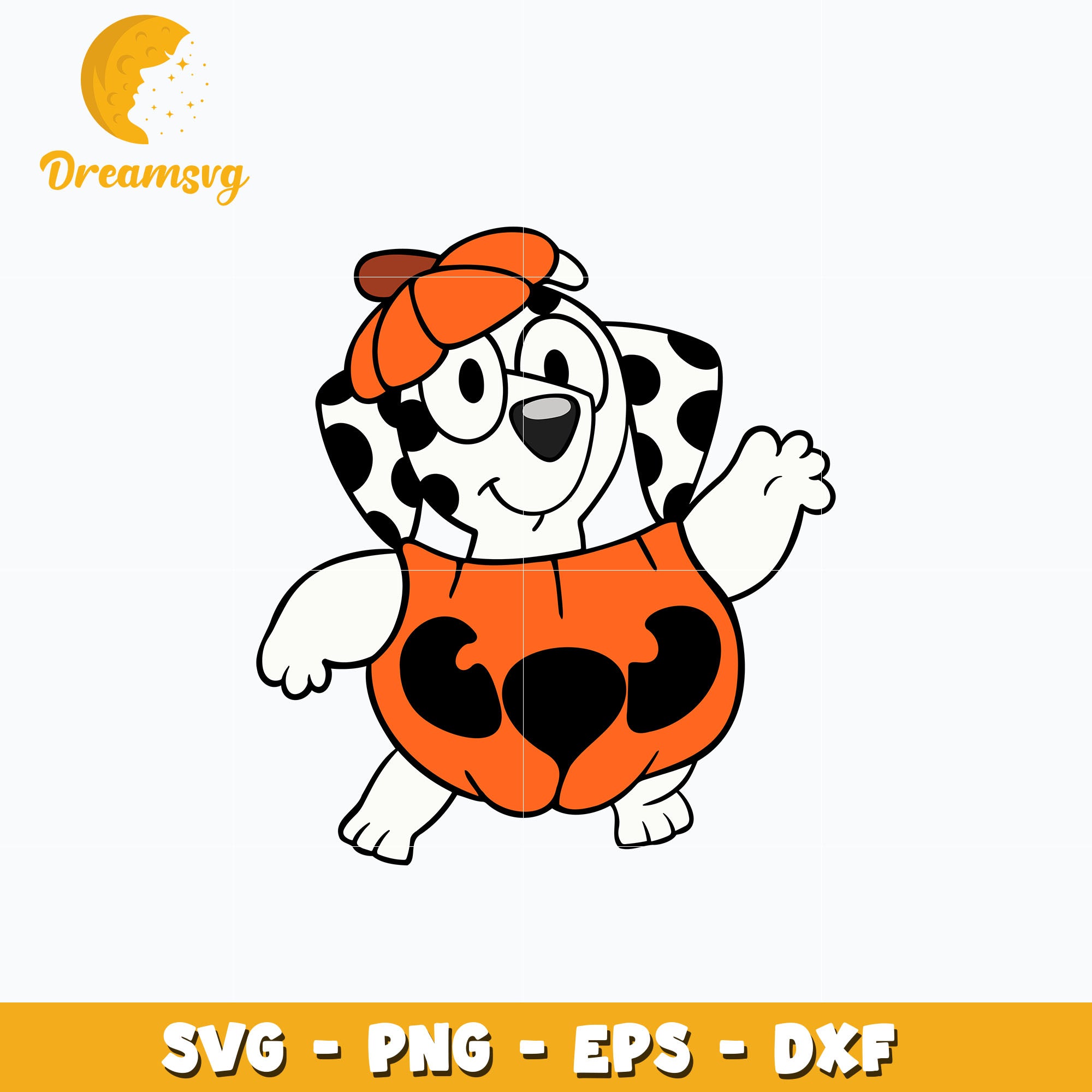 Chloe Dalmatian Pumpkin Svg, Bluey Halloween Svg – DreamSVG Store