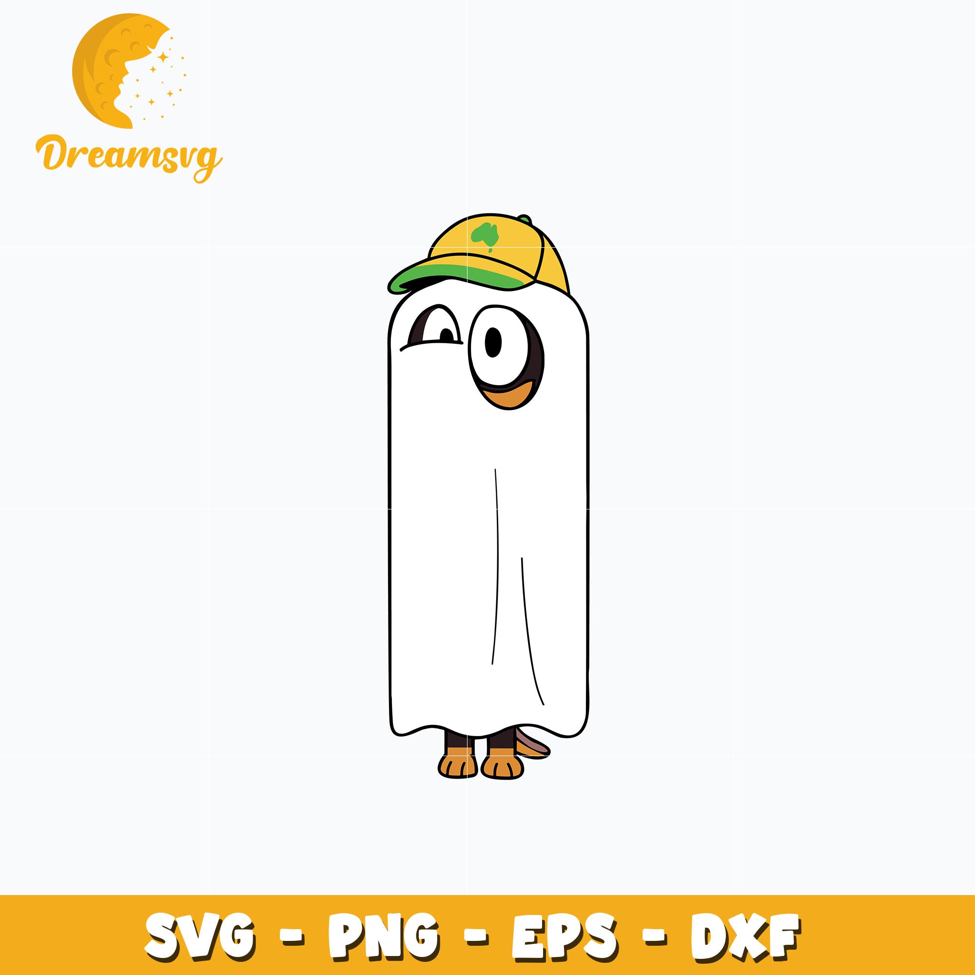 Bluey Snickers Ghost Halloween Svg, Bluey Halloween Svg – DreamSVG Store