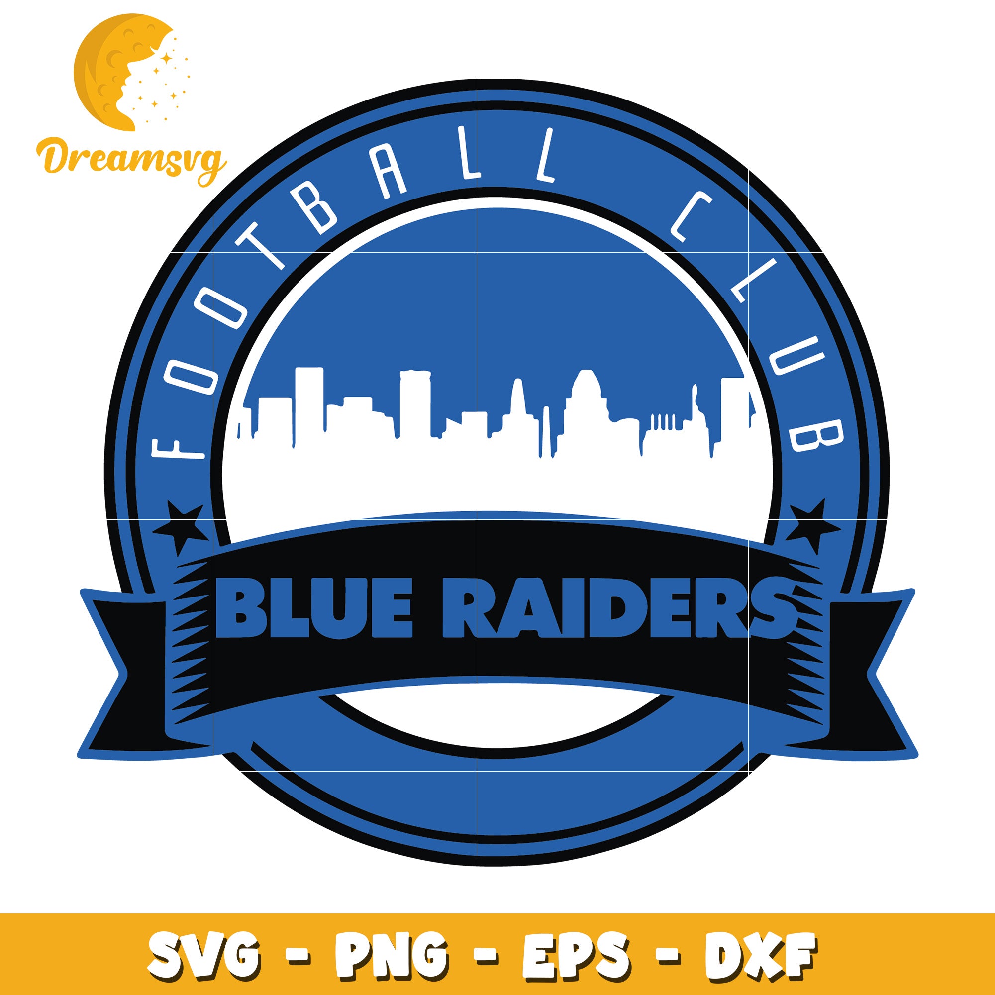 Blue Raiders Football Club SVG Cut File – DreamSVG Store