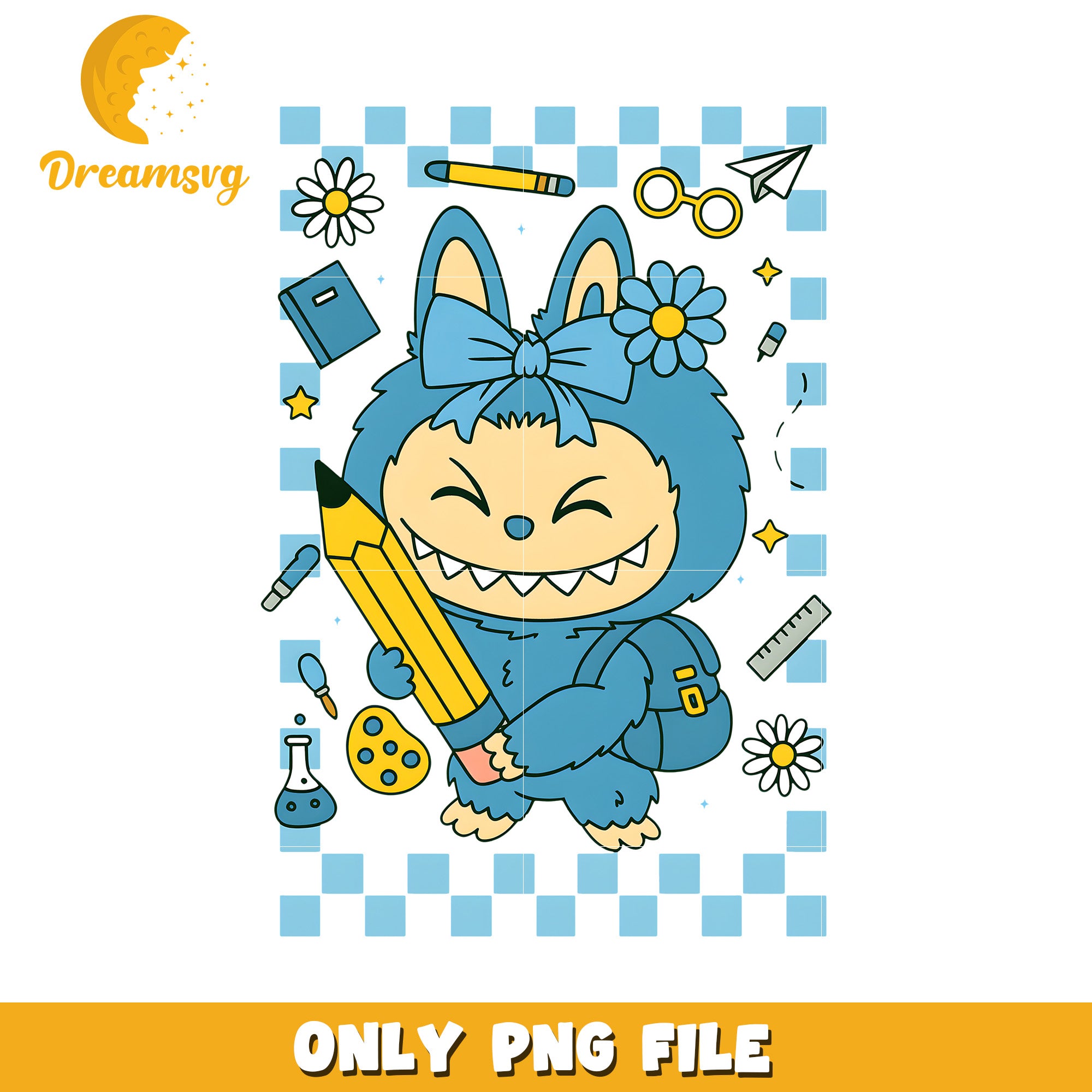 Blue labubu png, funny labubu png, labubu cartoons png – DreamSVG Store