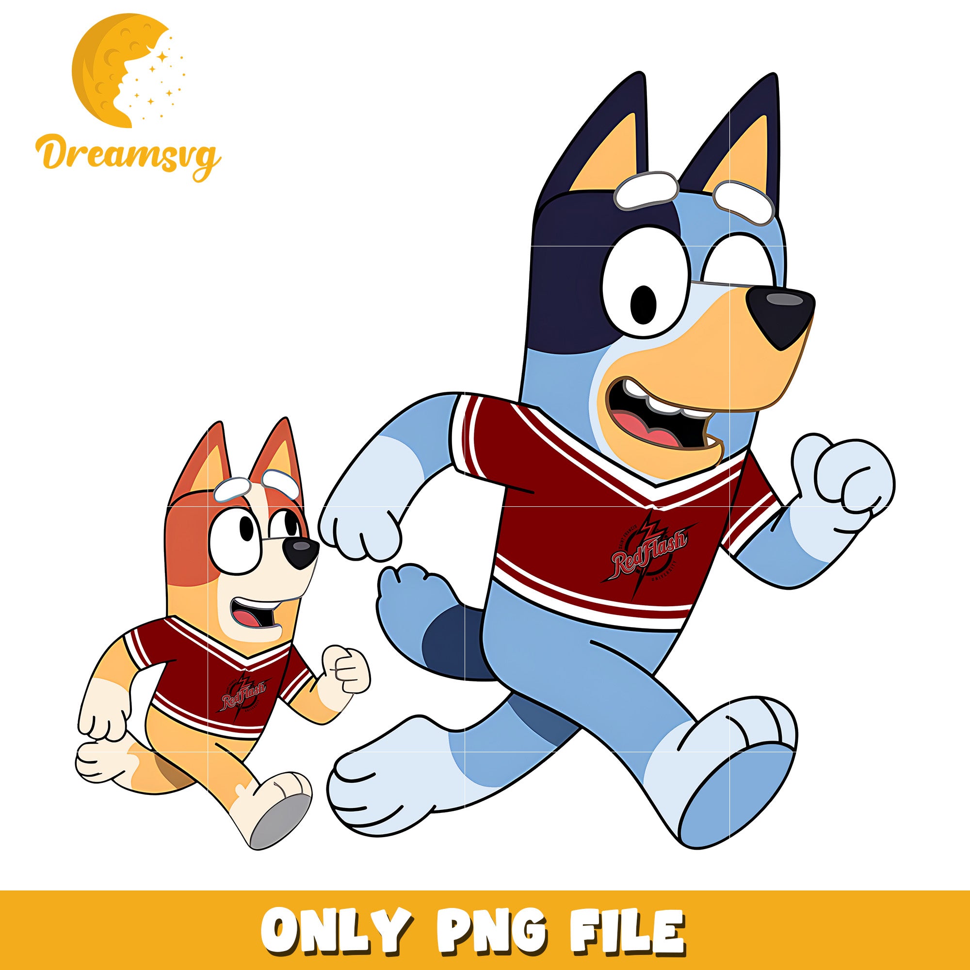 Bluey Bingo Flash fan png, Saint Francis Red Flash png, ncaa png ...