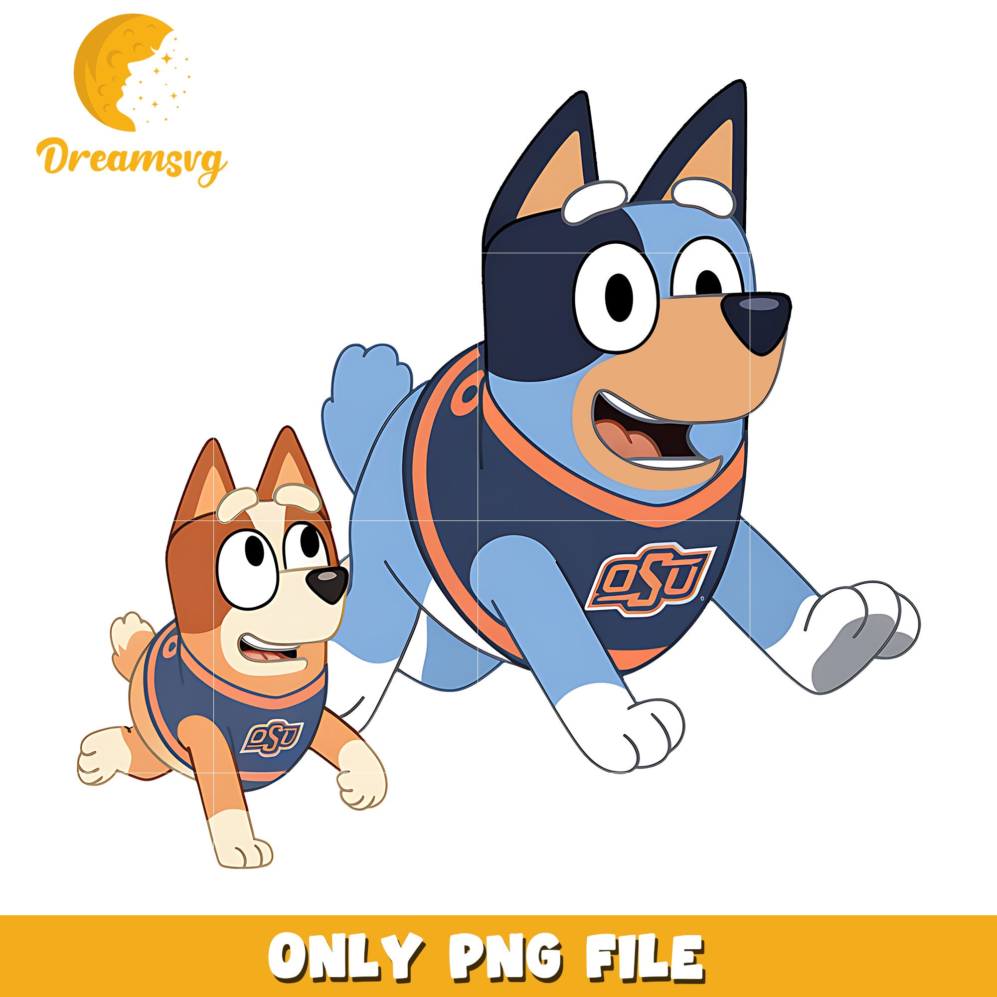 Bluey Bingo cartoon png, Oklahoma State Cowboys png, ncaa png – DreamSVG Store