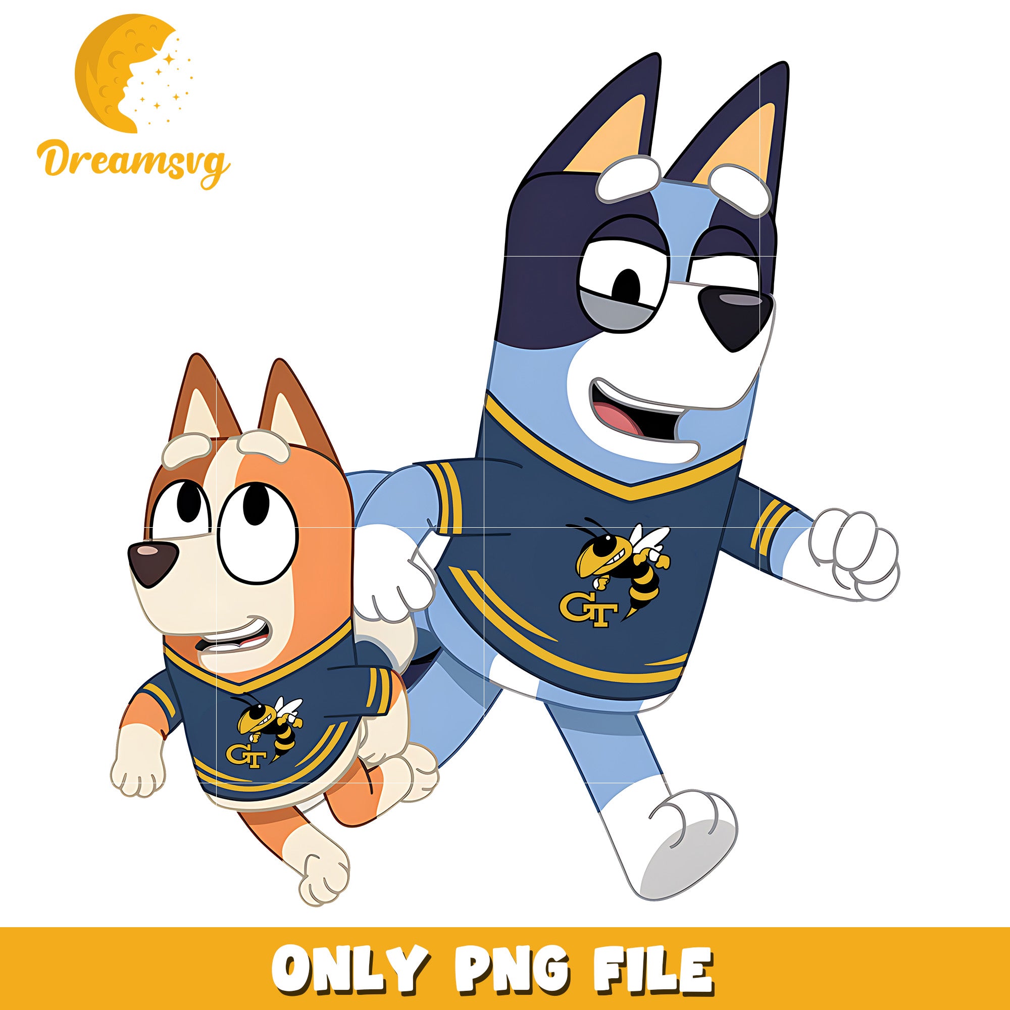 Bluey Bingo ncaa fan png, Georgia Tech Yellow Jackets png, ncaa png ...
