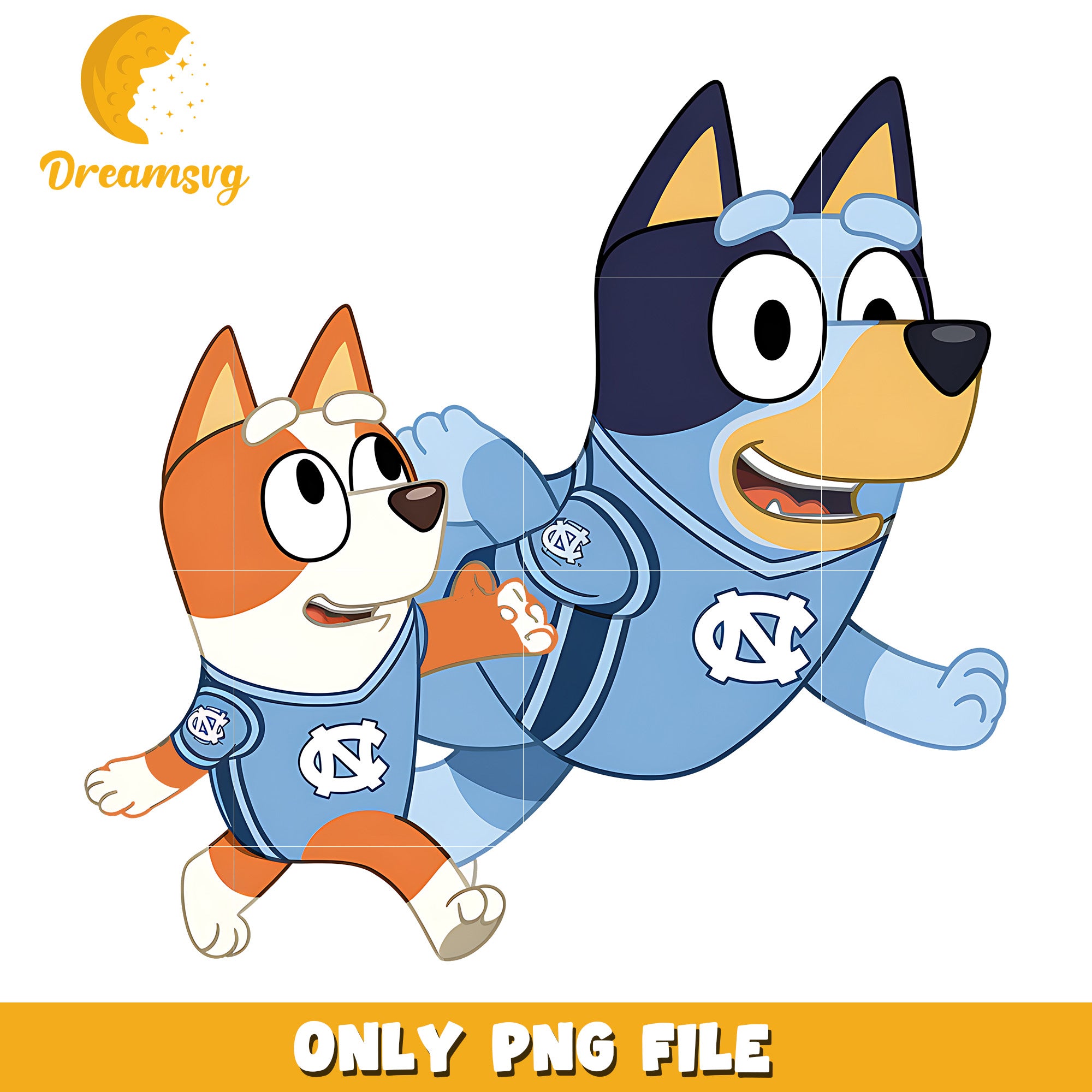 Bluey Bingo rugby ball png, North Carolina Tar Heels png, ncaa png ...