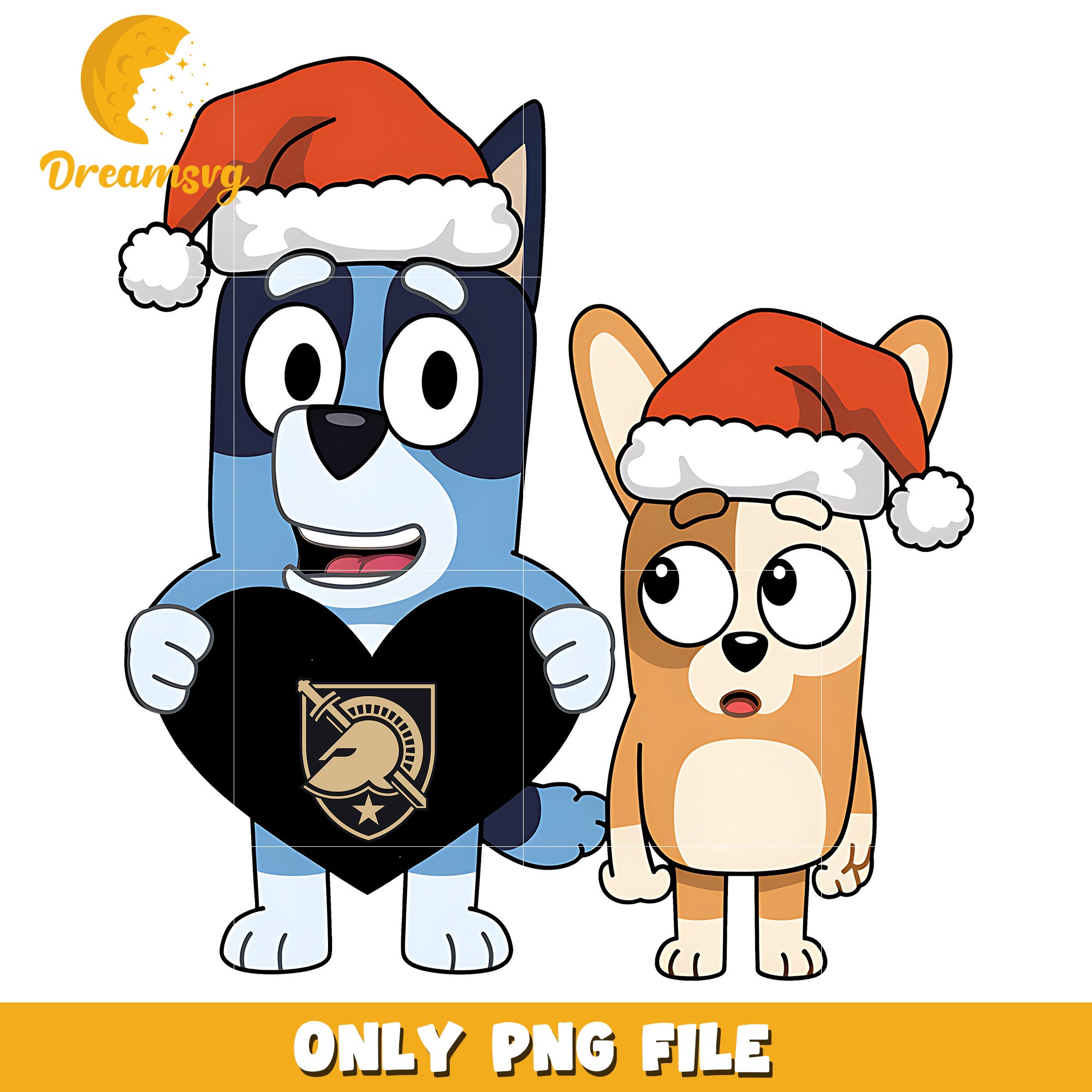 Bluey Bingo santa hat png, Army Black Knights png, ncaa logo png ...