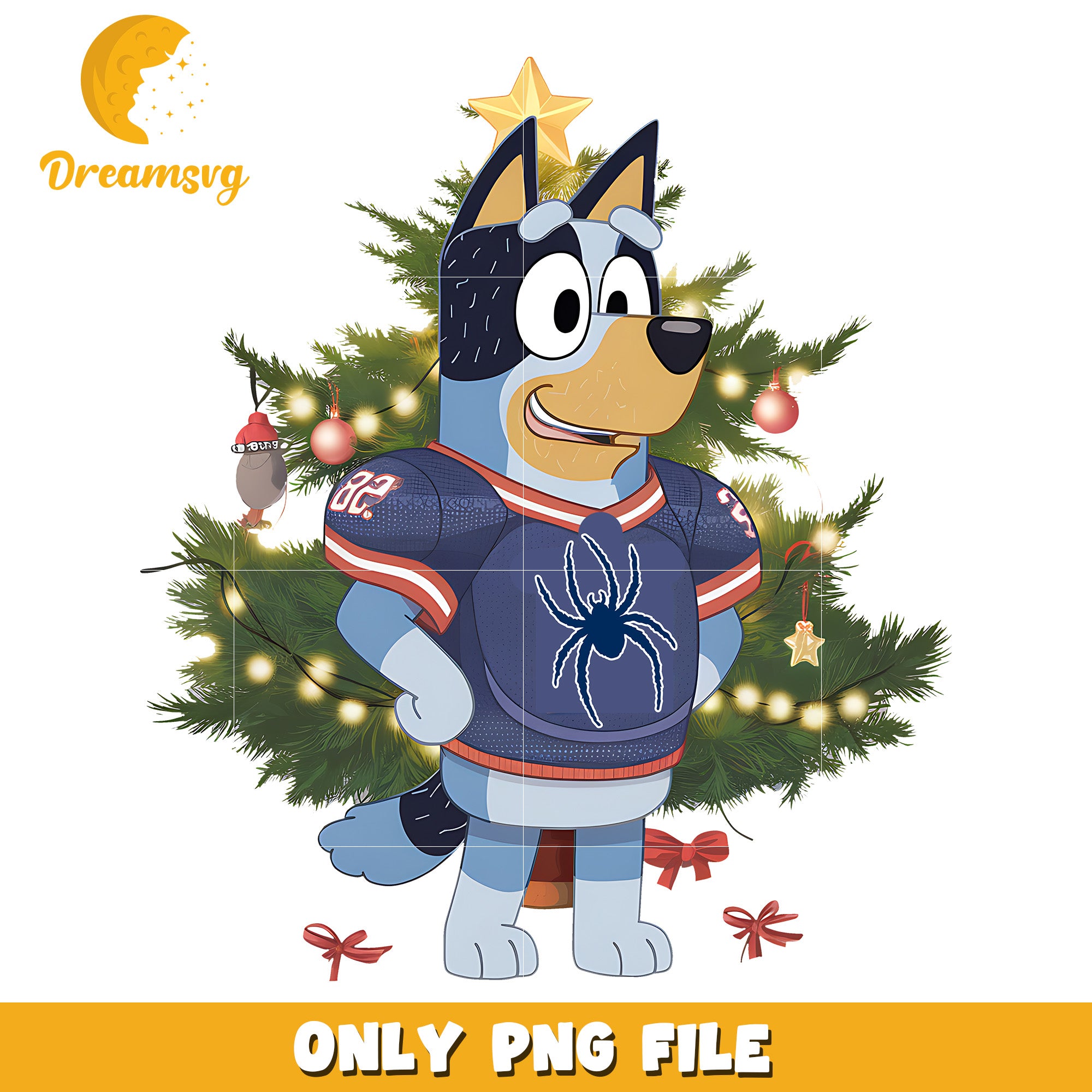 Bluey Christmas tree ncaa png, Richmond Spiders png, ncaa png ...
