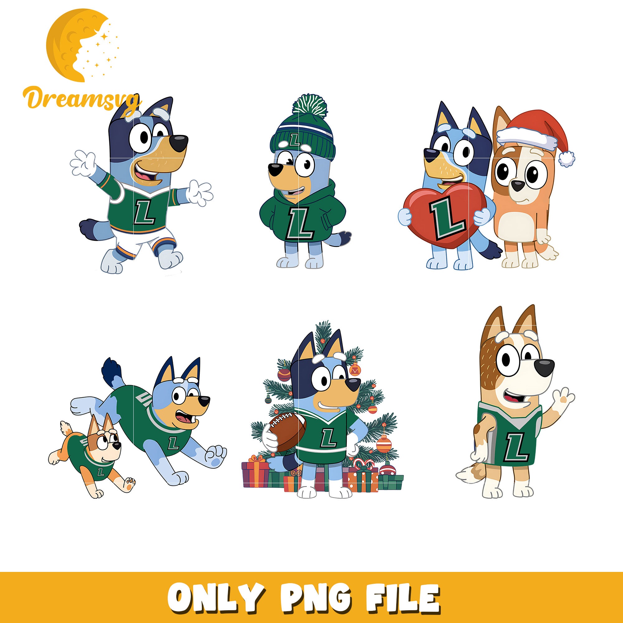 Bluey bingo logo design bundle png, Loyola Maryland Greyhounds png ...