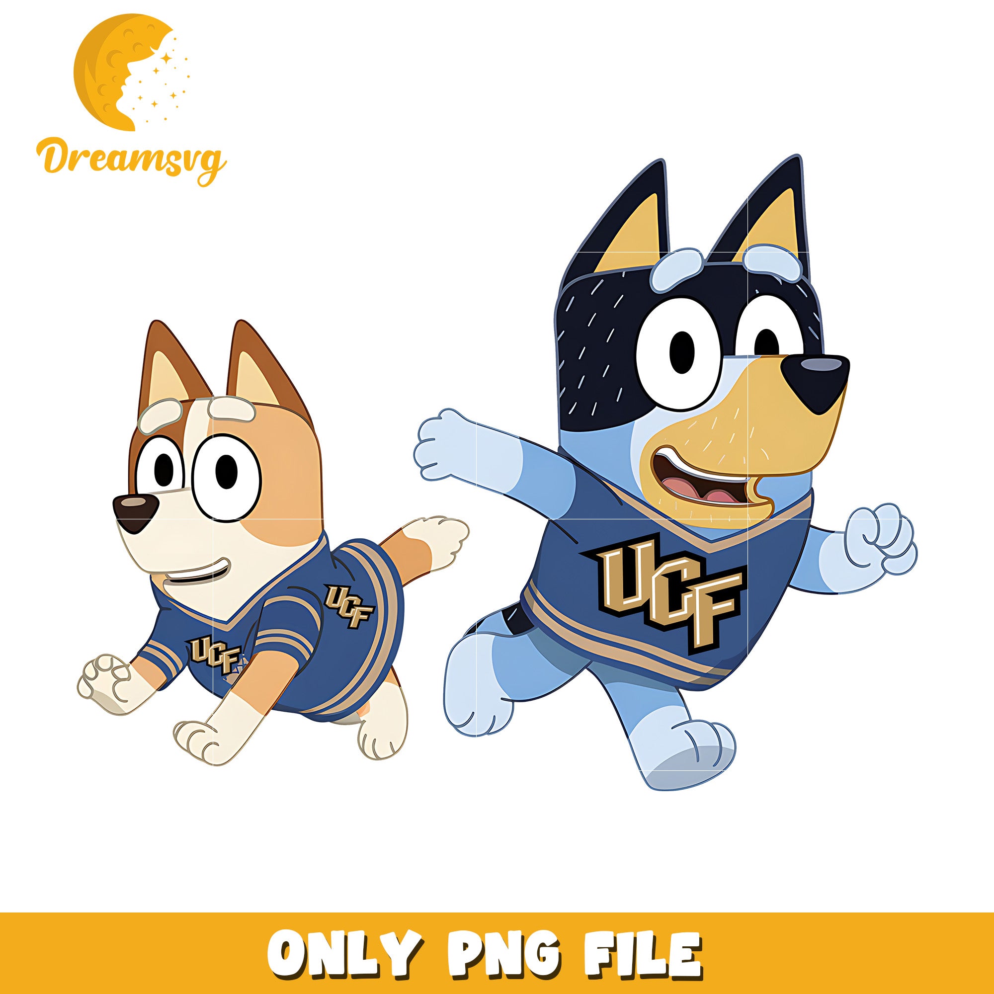 Bluey and Bingo ncaa fan png, Central Florida Knights png, ncaa png ...