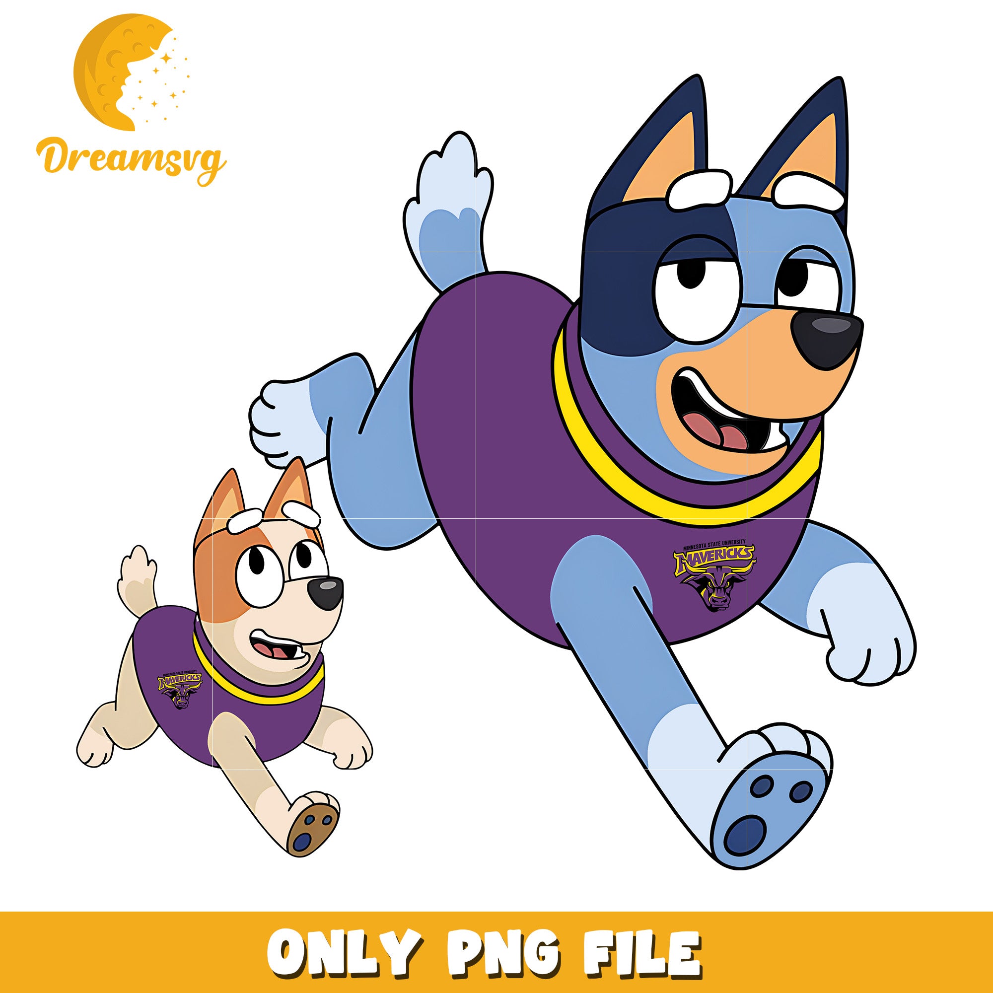 Bluey and Bingo ncaa fan png, Minnesota State Mavericks png – DreamSVG ...