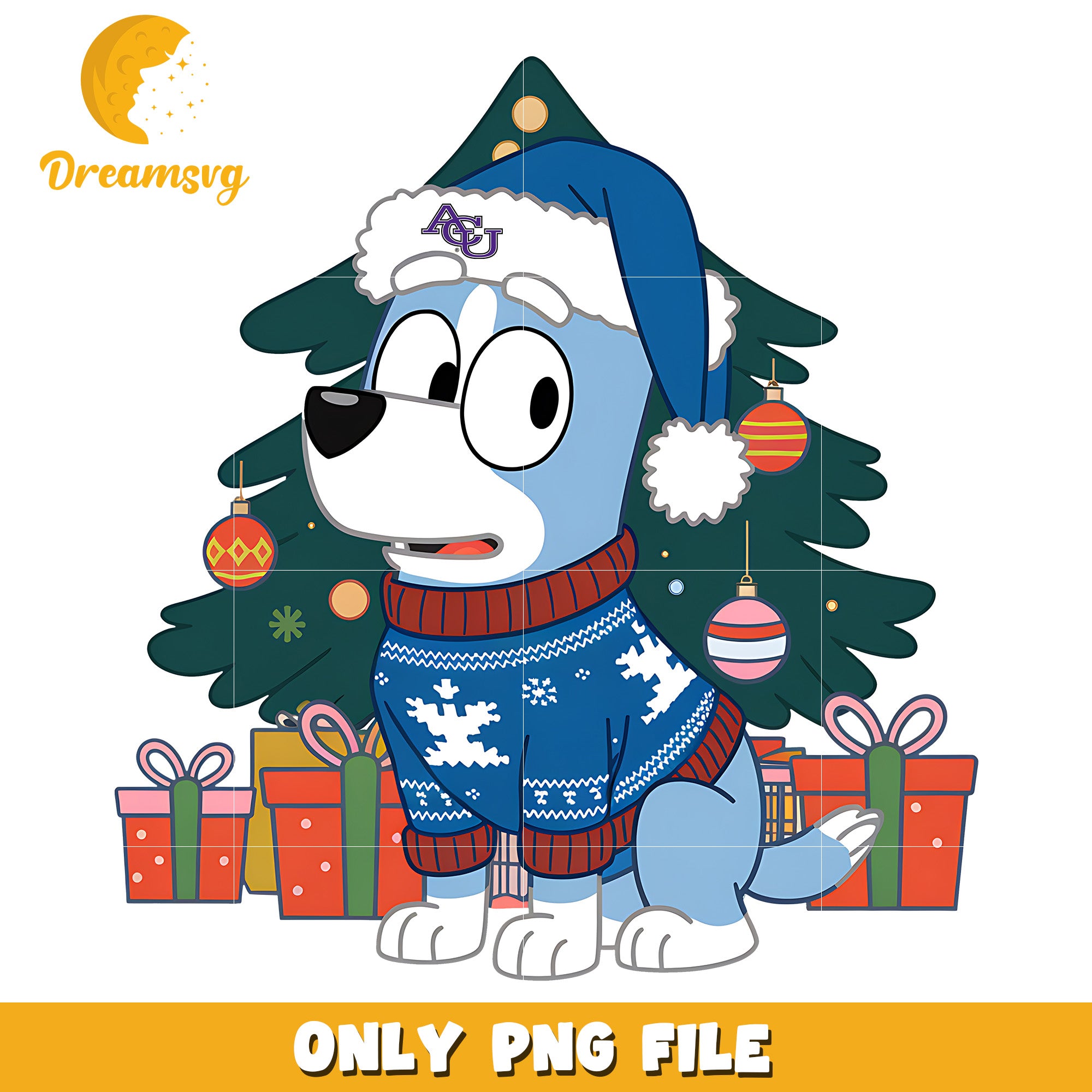 Bluey and christmas tree png, Abilene Christian png, ncaa png ...
