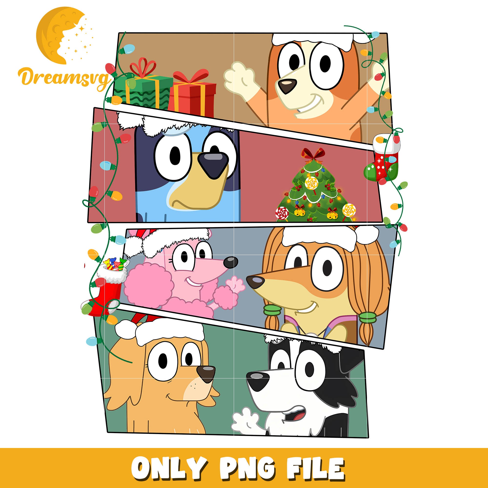 Bluey christmas cartoon disney png, bluey character chilli png ...