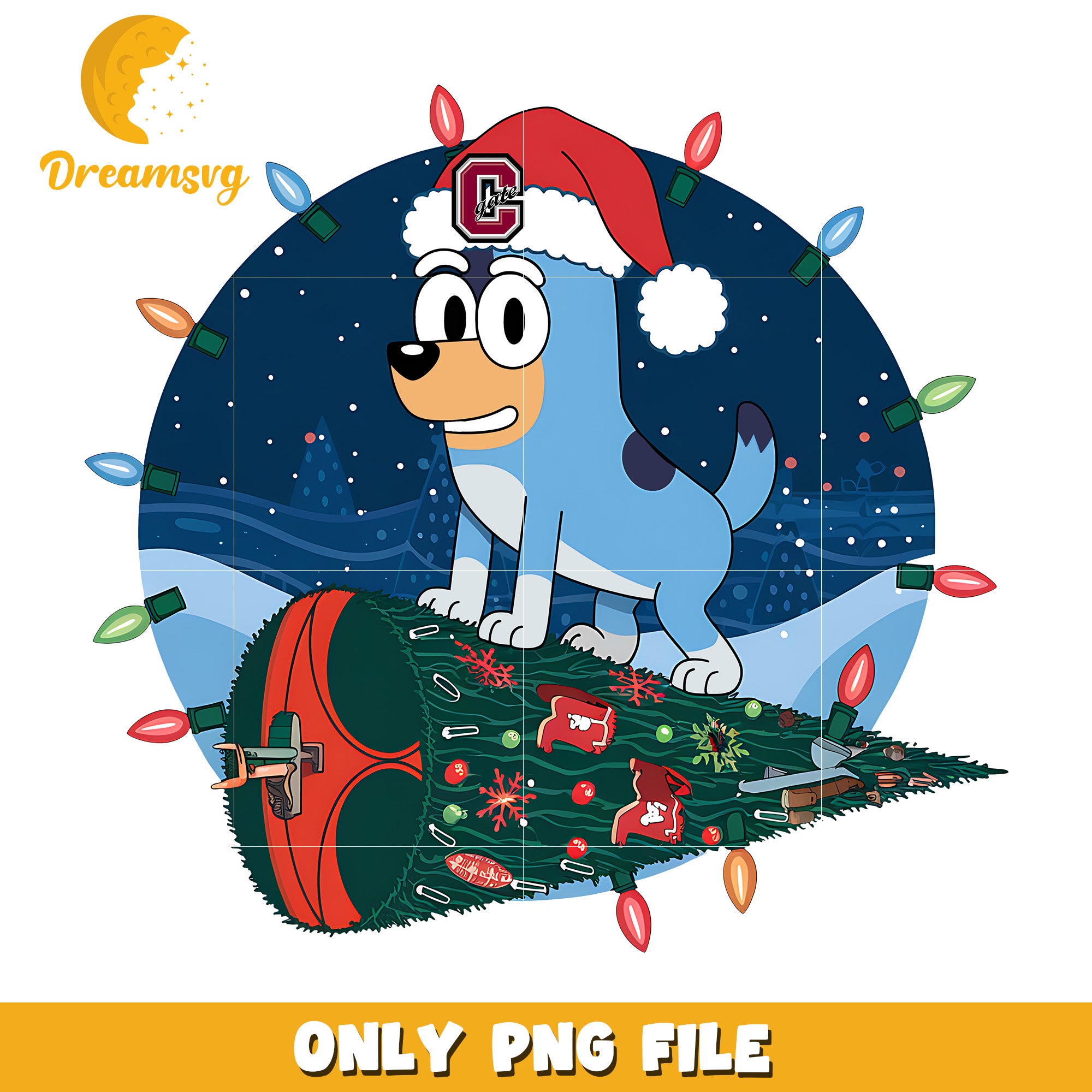 Bluey christmas tree png, Colgate Raiders png, ncaa png – DreamSVG Store