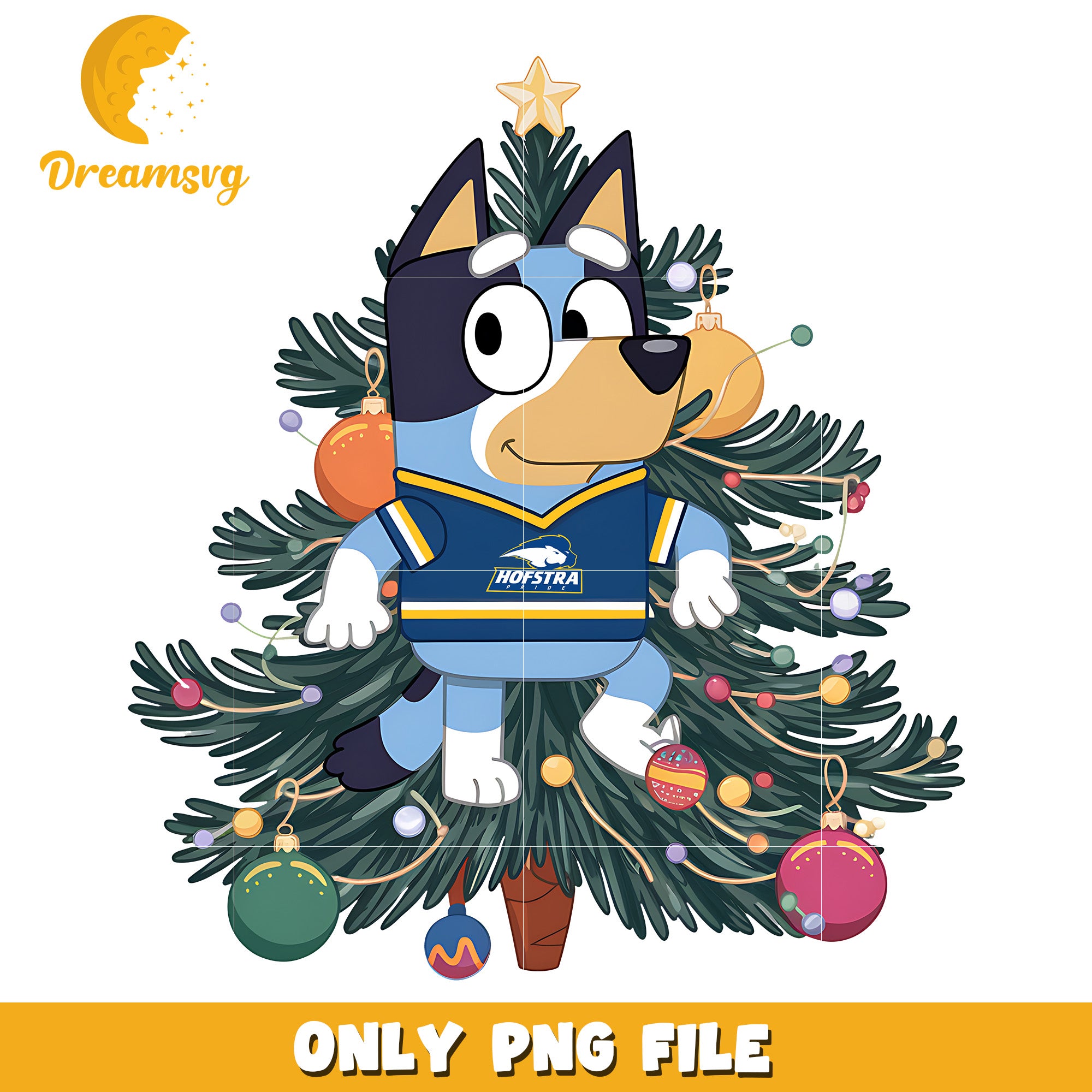 Bluey christmas tree png, Hofstra Pride png, ncaa png – DreamSVG Store