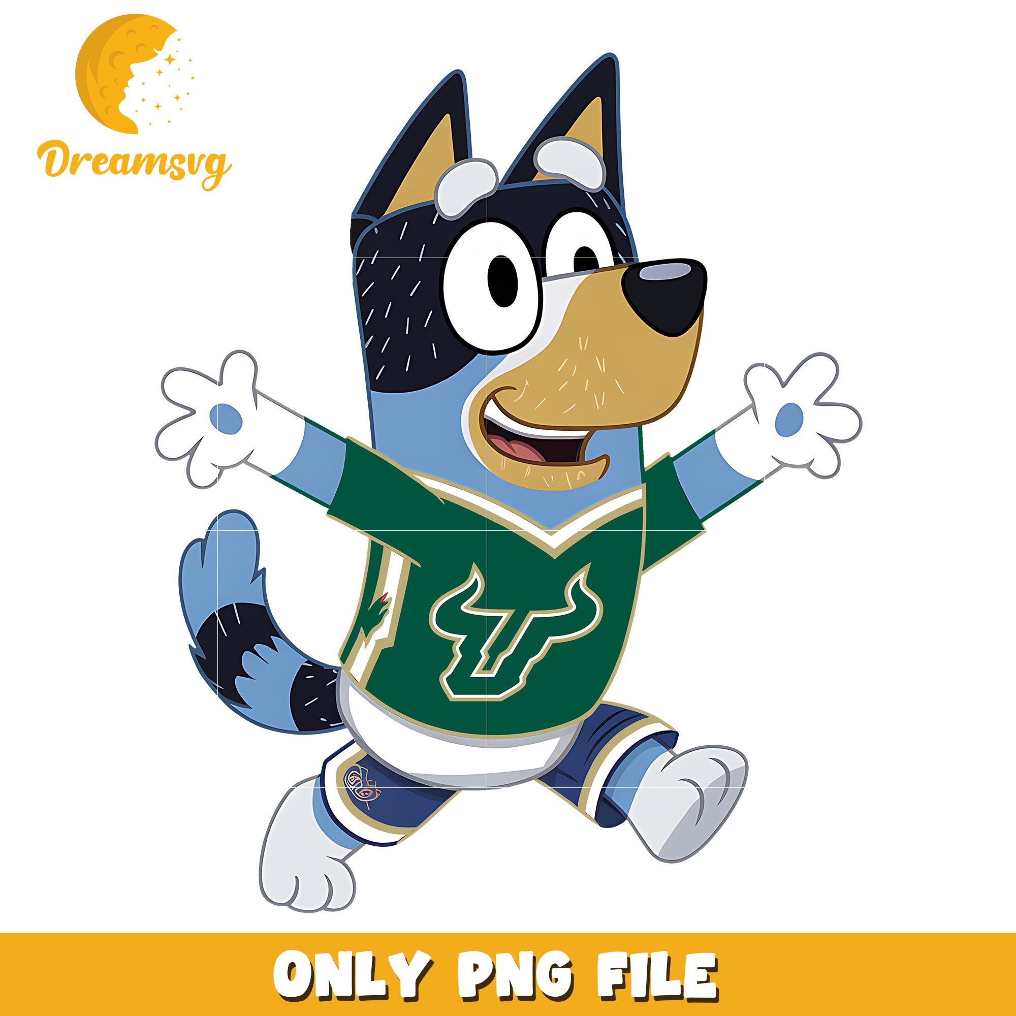 Bluey dad character png, South Florida Bulls png, ncaa png – DreamSVG Store