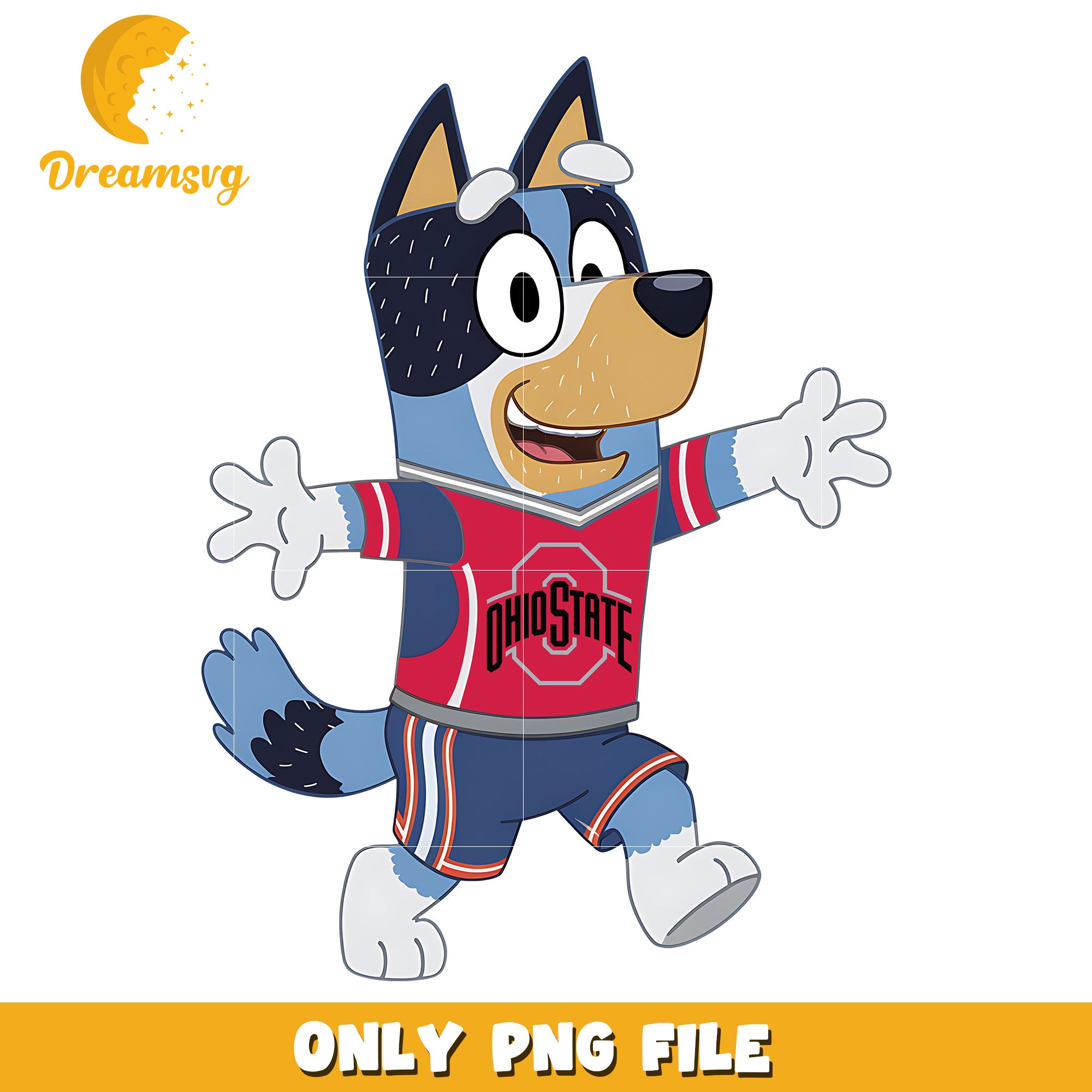 Bluey dad chearleader ncaa png, Ohio State Buckeyes png, ncaa png ...