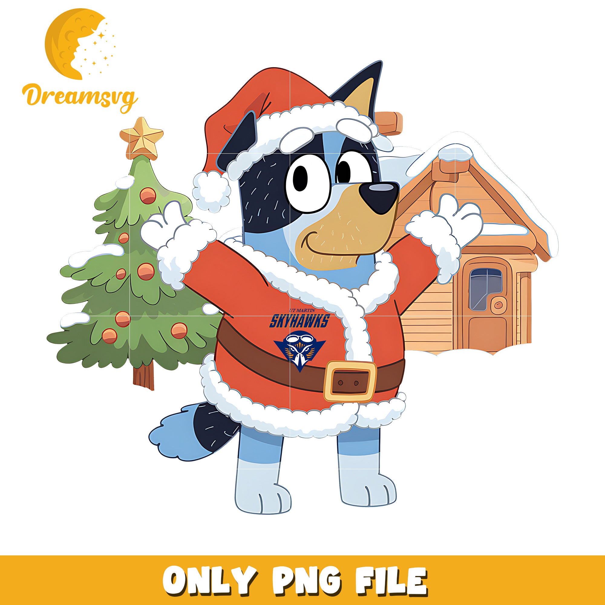 Bluey dad santa claus png, Tennessee Martin Skyhawks png, ncaa png ...